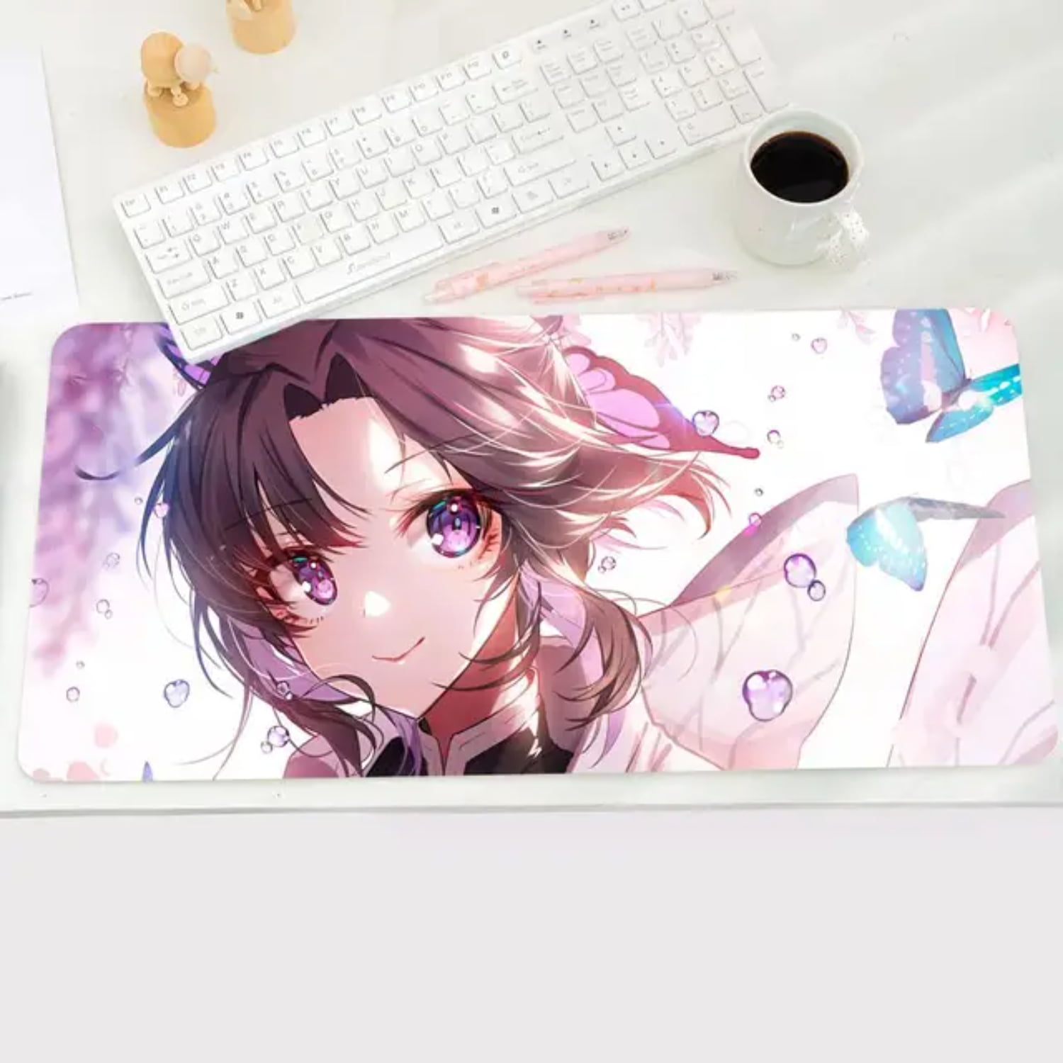 DUFDIE Luxury Demon Slayer Shinobu Fashion Mouse Pad - Anime Desk Mat ...
