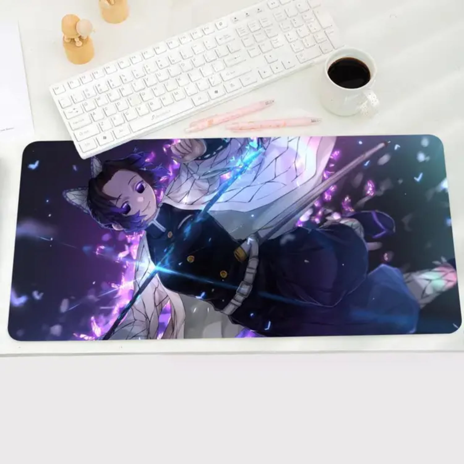 DUFDIE Luxury Demon Slayer Shinobu Fashion Mouse Pad - Anime Desk Mat ...