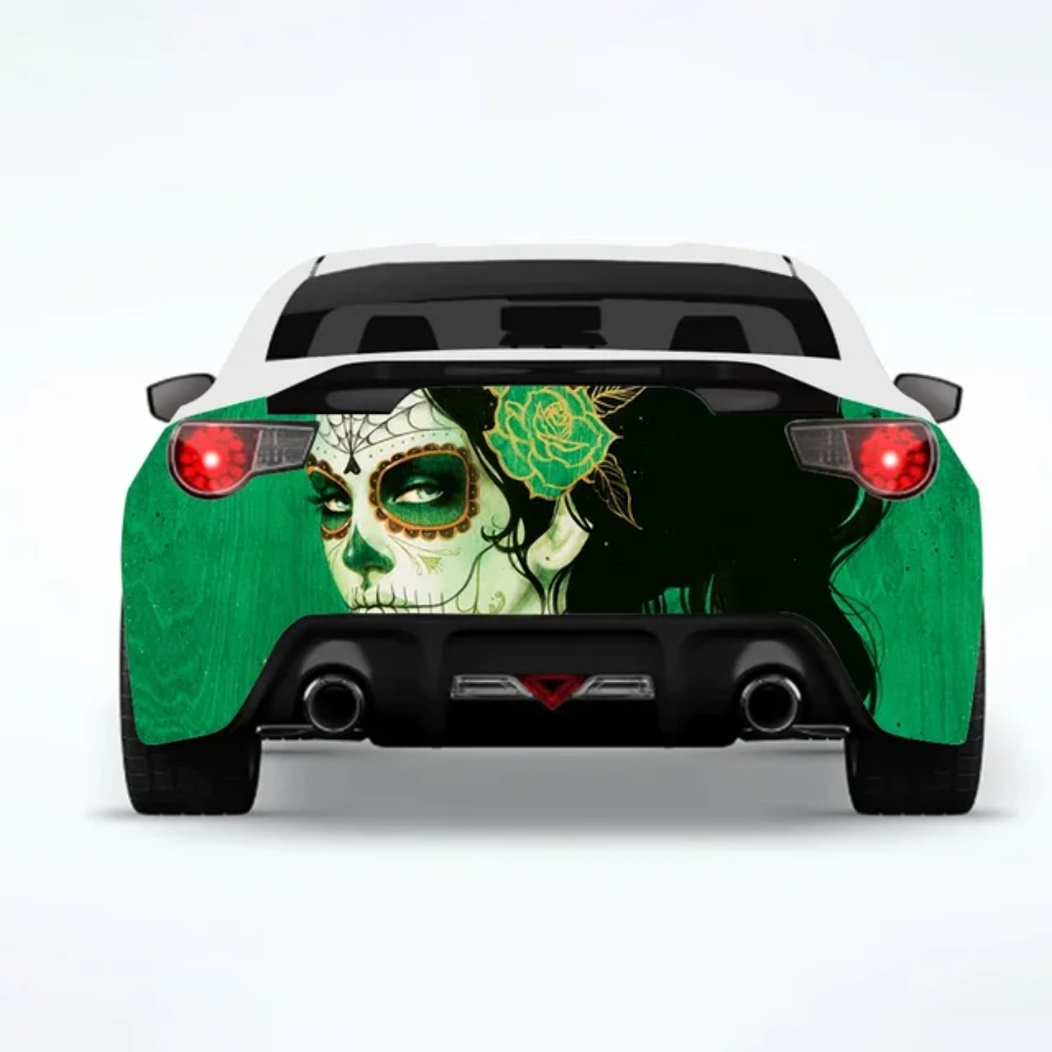 DUFDIE Sugar Skull Day of the Dead Car Wrap Decal Creative Sticker Body ...