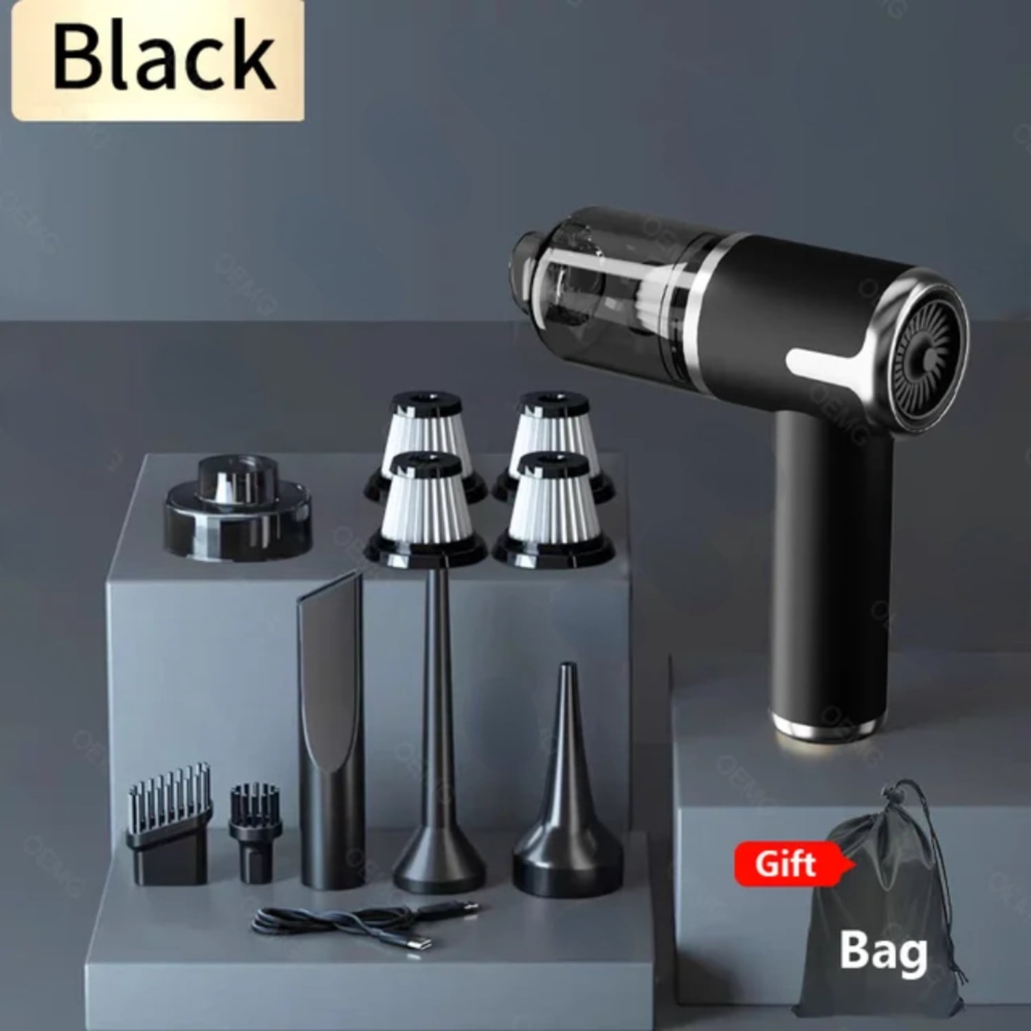 DUFDIE Wireless Handheld Car Vacuum Cleaner 120000PA Portable Powerful ...