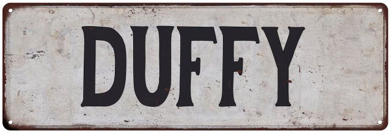 DUFFY Vintage Look Rustic Chic Metal Sign 8x24 108240036329 - Walmart.com