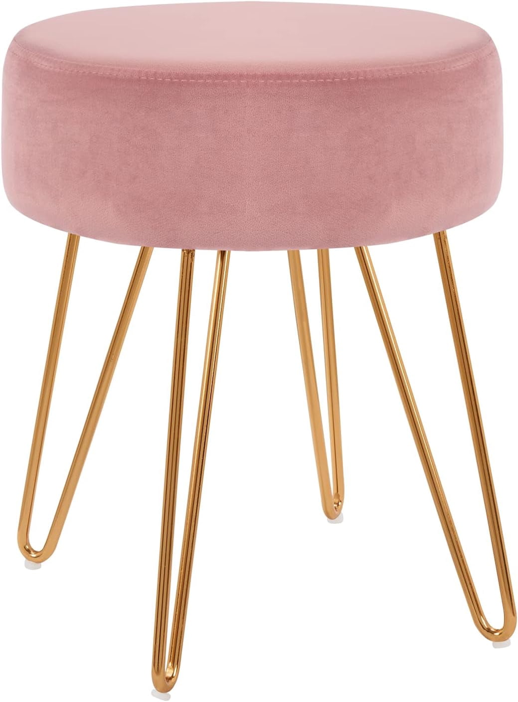 DUHOME Velvet Ottoman, Makeup Vanity Stool, Contemporary Stool ...