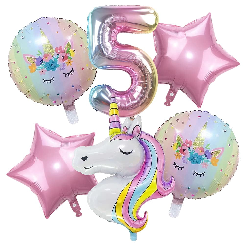 DUILE Unicorn Balloons FEV6 Unicorn Birthday Party Decorations for ...