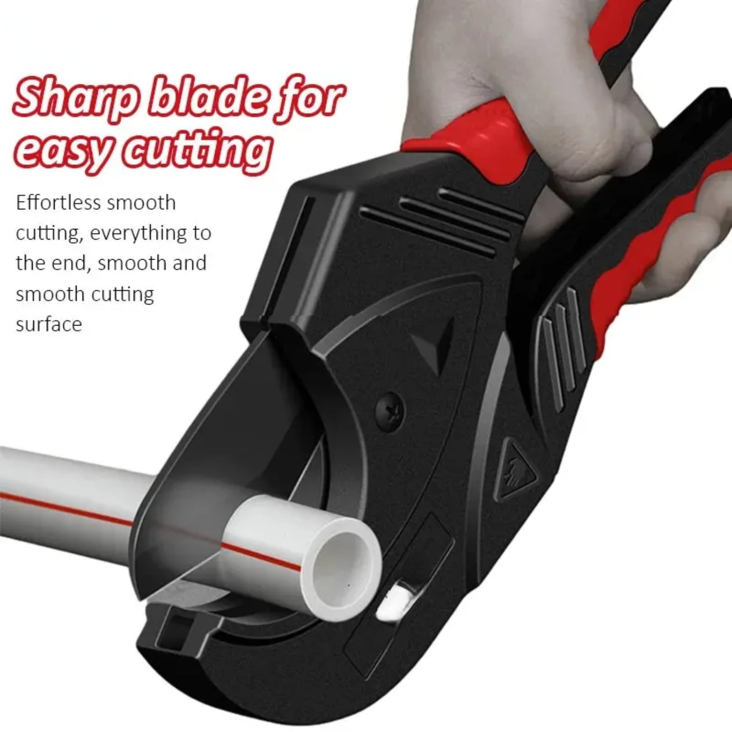 DUJRUIS DELIXI Ratchet PVC Pipe Cutter Cuts PEX PVC PPR and Plastic ...