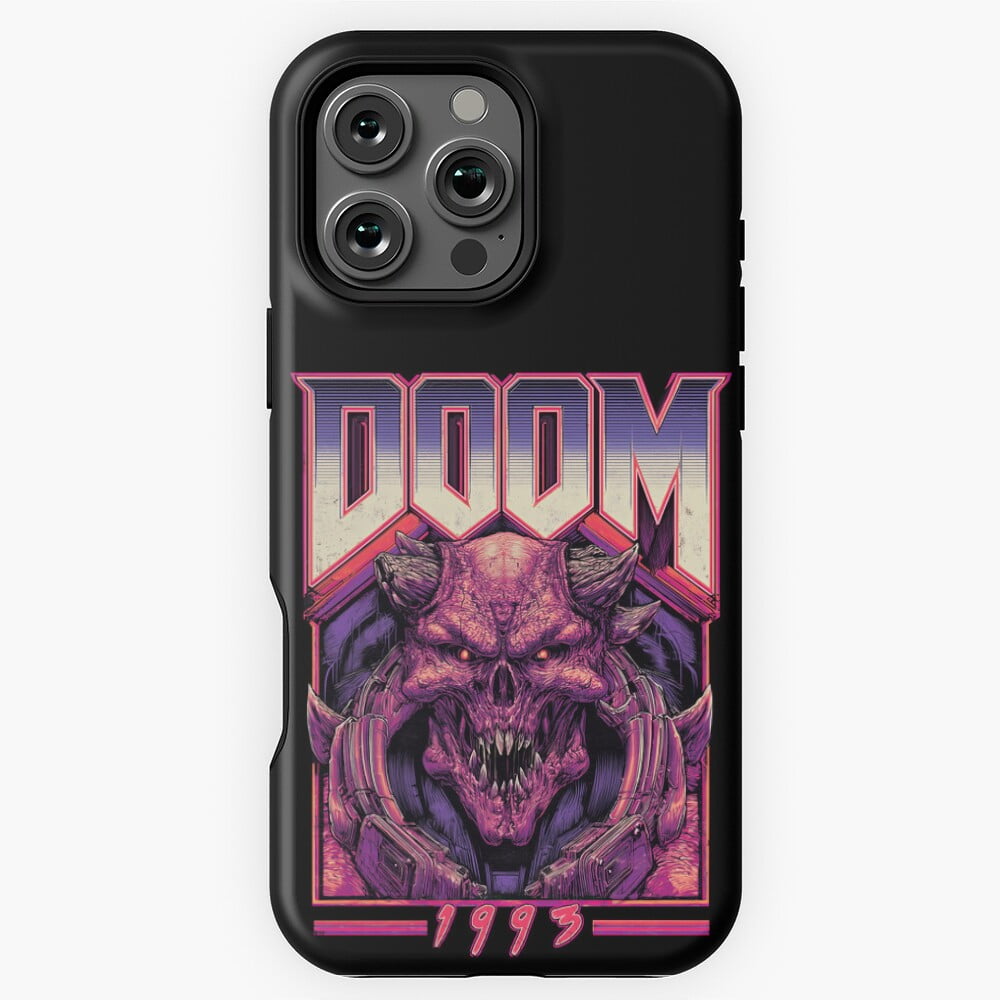 DUK FAT DOOM 1993 Distressed Phone Case for iPhone 16 15 14 13 12 11 ...
