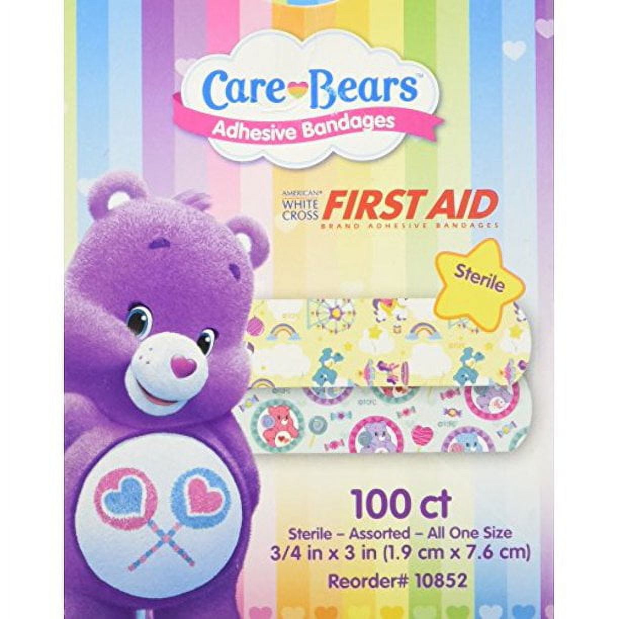 DUKAL 10852 Care Bears Adhesive Strip 3/4 X 3 Inch Plastic Rectangle ...