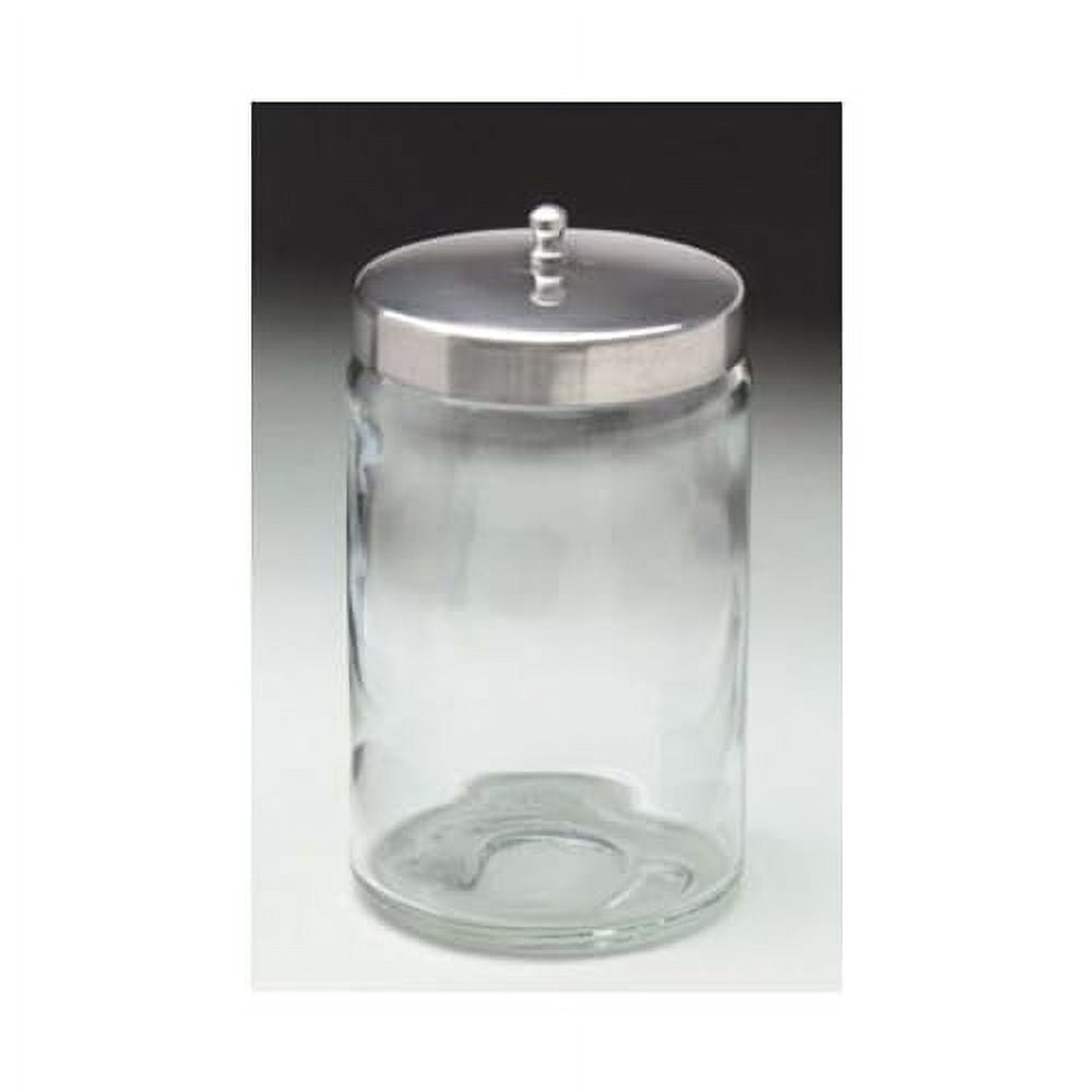DUKAL 4012 Sundry Jar with Stainless Steel Lid Unlabeled 4-1/4 Diameter ...