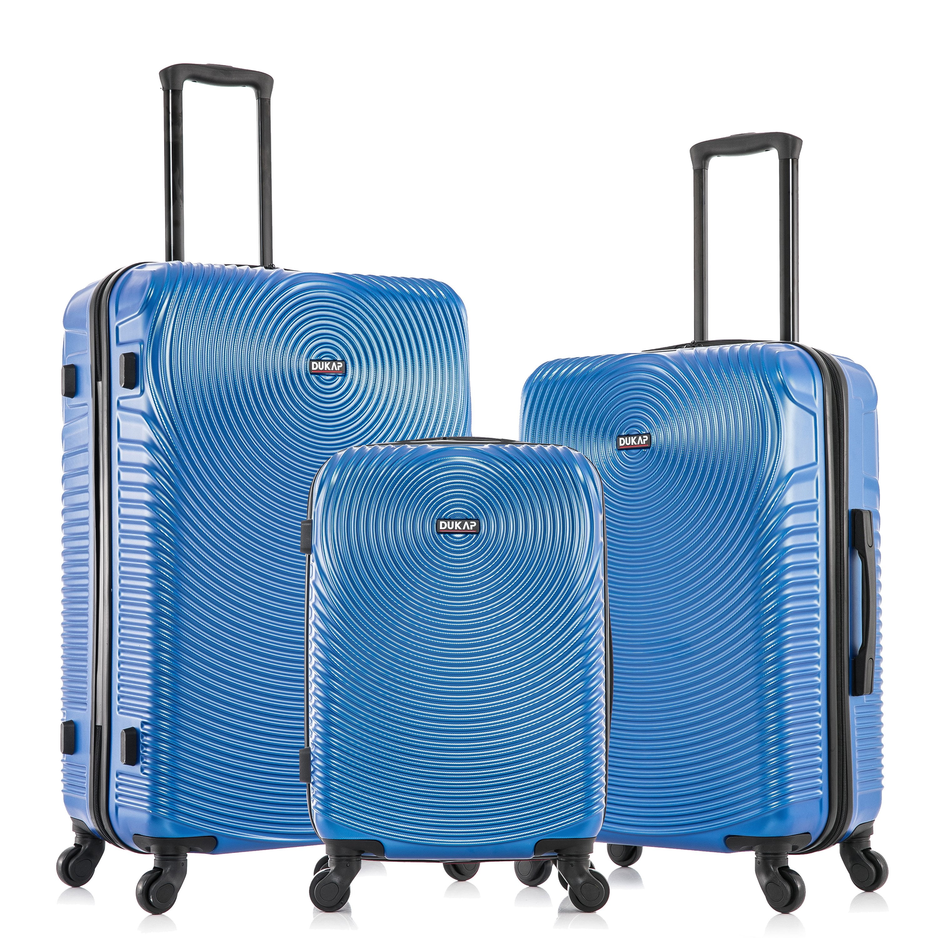 DUKAP Inception 3-Piece Hardside Luggage Sets with Spinner Wheels ...
