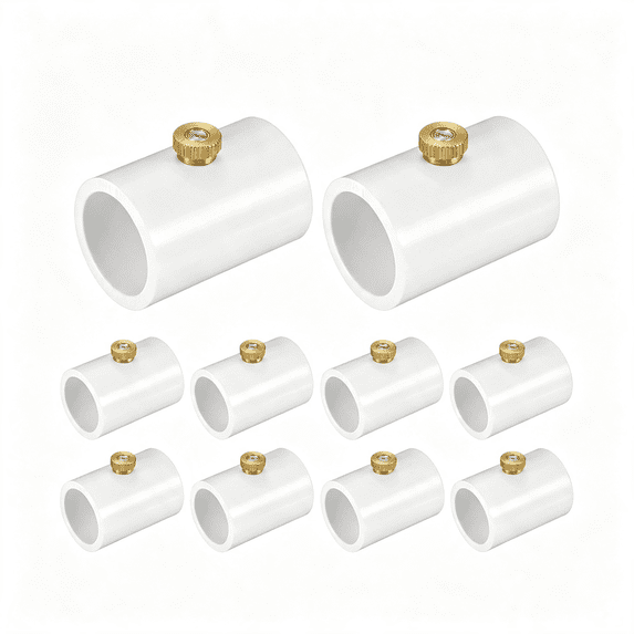 DUKOU 10-Pack Pvc Misting Nozzle Coupling, 0.7Mm Orifice 1/2 Inch ...