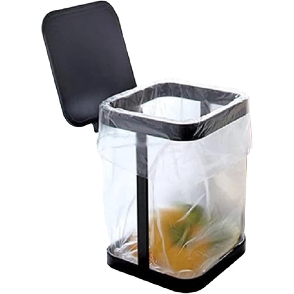 DULRLLY Kitchen Garbage Can, Portable Trash Can Stand, Mini Countertop ...