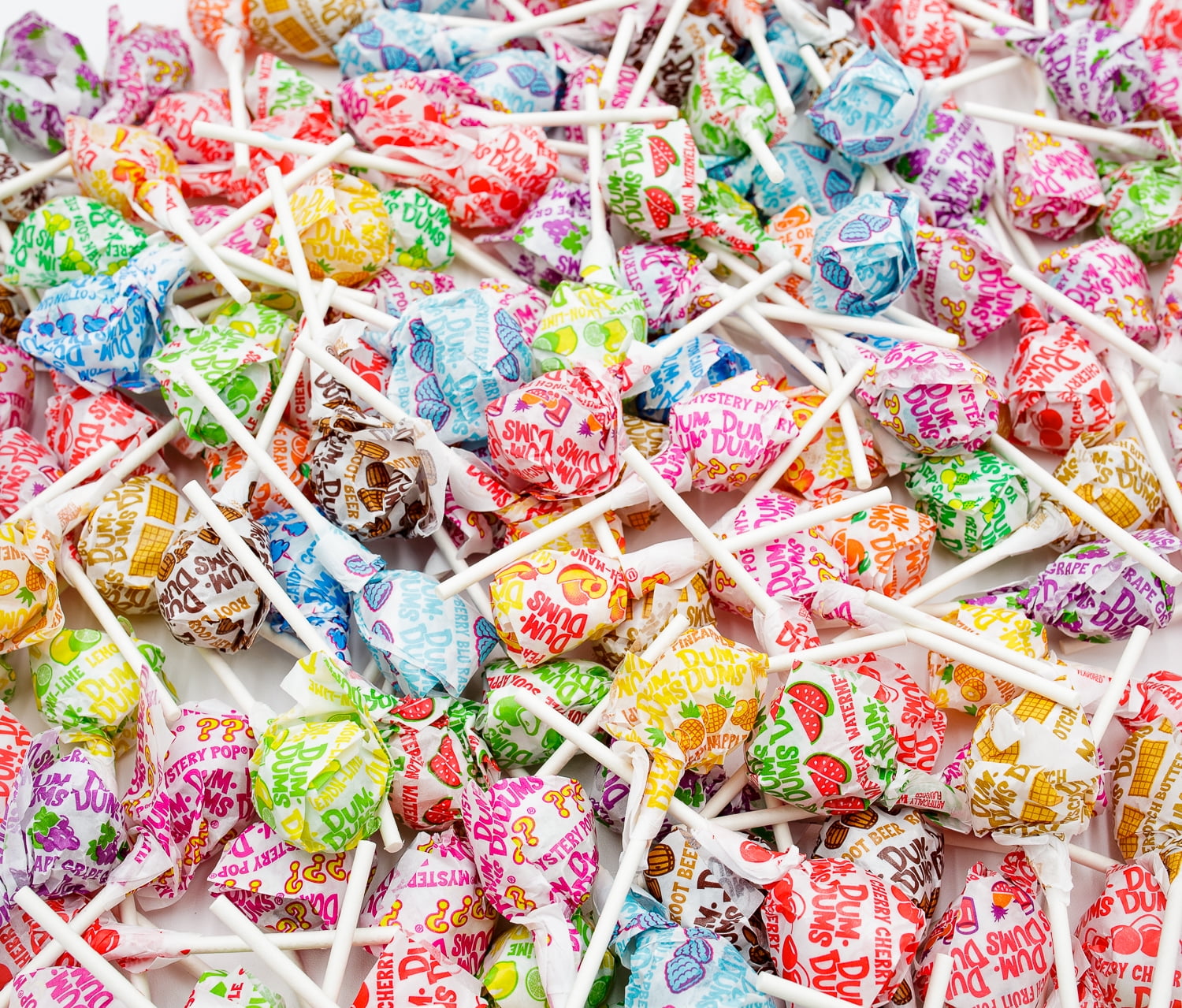 DUM DUMS Original Mix Large Lollipops 2 lb – Bulk Bag, Assorted Flavors ...