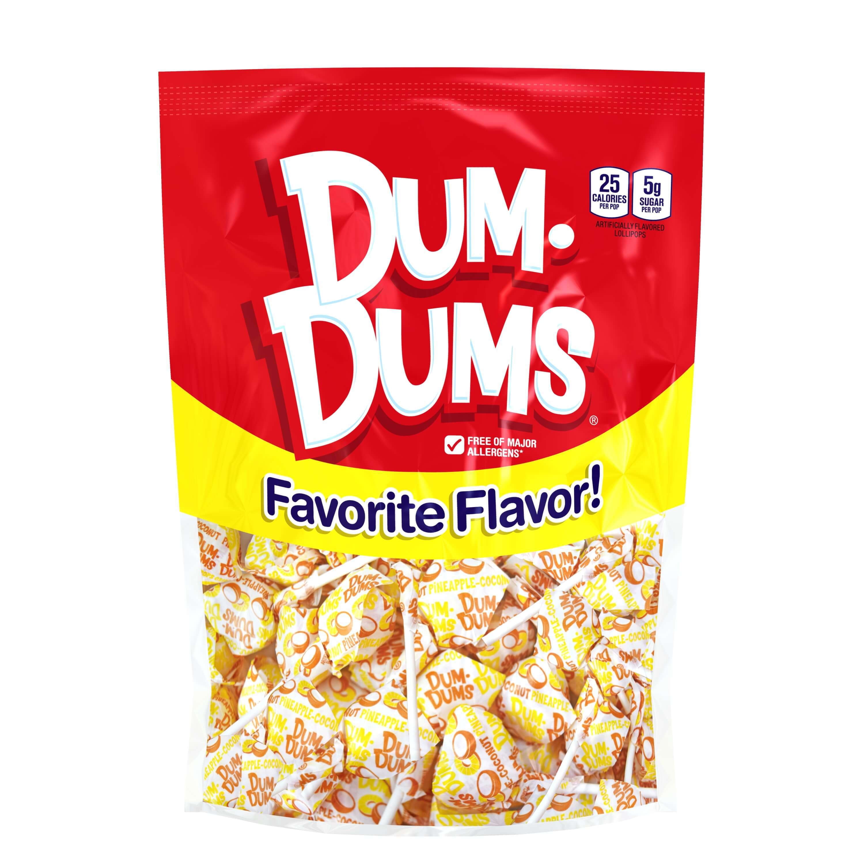 DUM DUMS Pineapple Coconut - 50 Count - Walmart.com