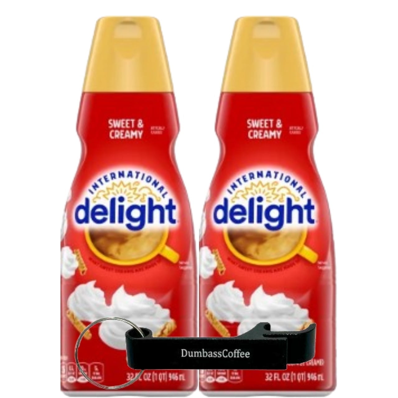 International Delight Liquid Coffee Creamer – Two (2) 32 fl oz Bottles ...