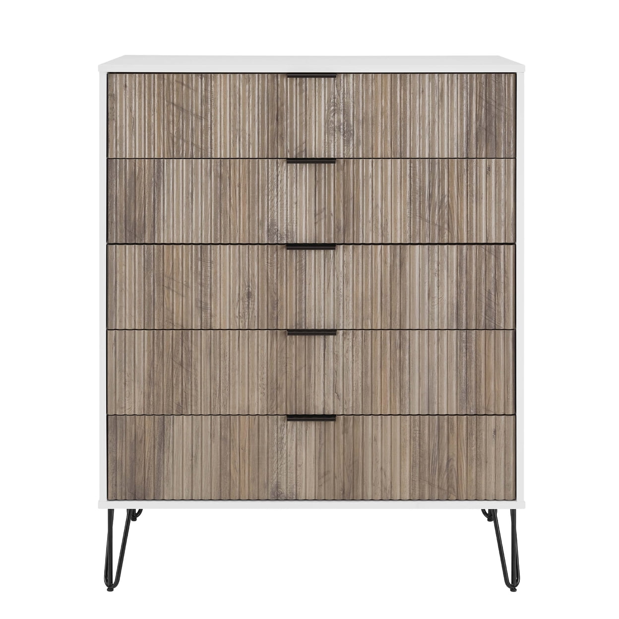 DUMBO 5-Drawer Tall Dresser from Engineered Wood in Multi-Color ...