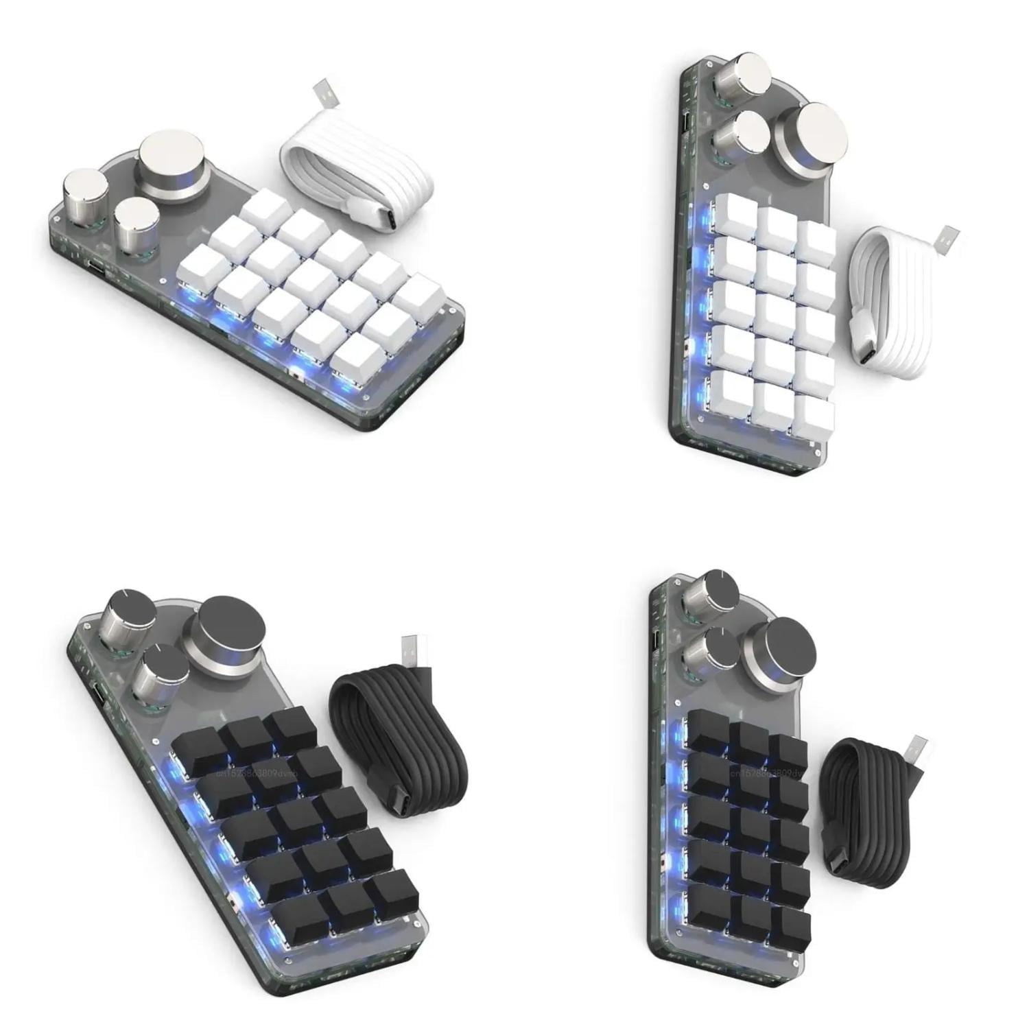 DUMNGWH 15 Key RGB Light Gaming Video Editing Programming Keyboard ...