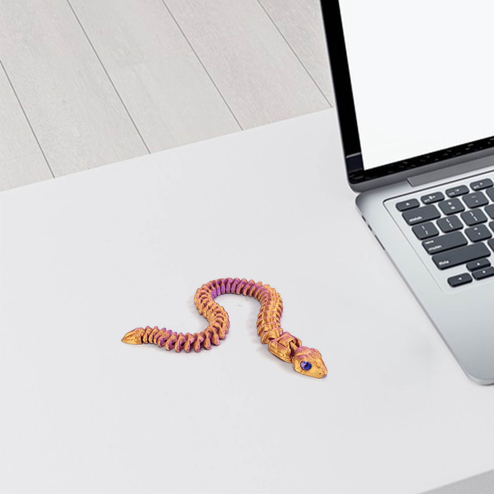 DUMUIELD Deals 3D Printed Articulated Snake – 11.8'' Crystal-Like ...