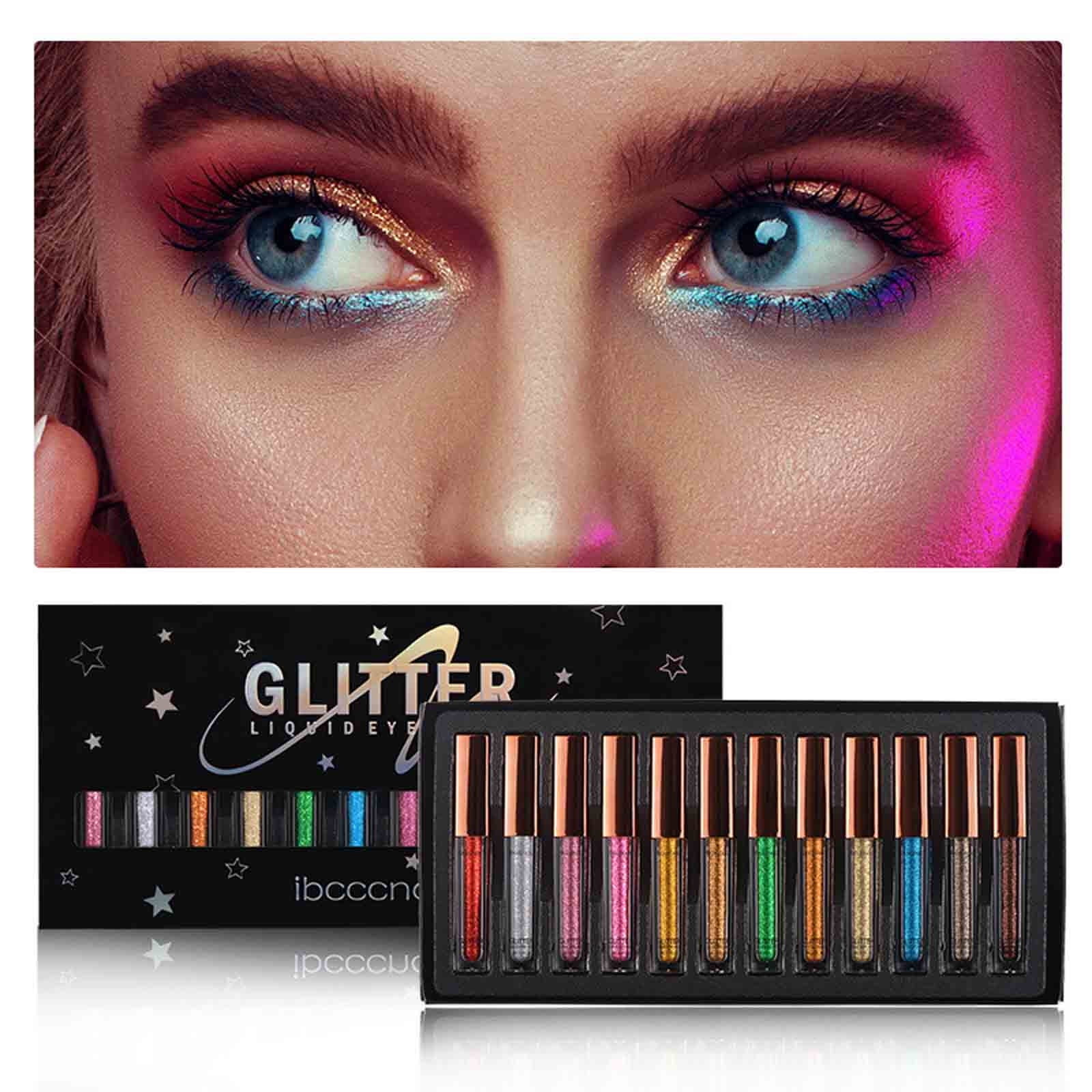 DUMUIELD Deals Eye Glitter Liquid Eyeshadow Set, Glittery Korean Makeup ...