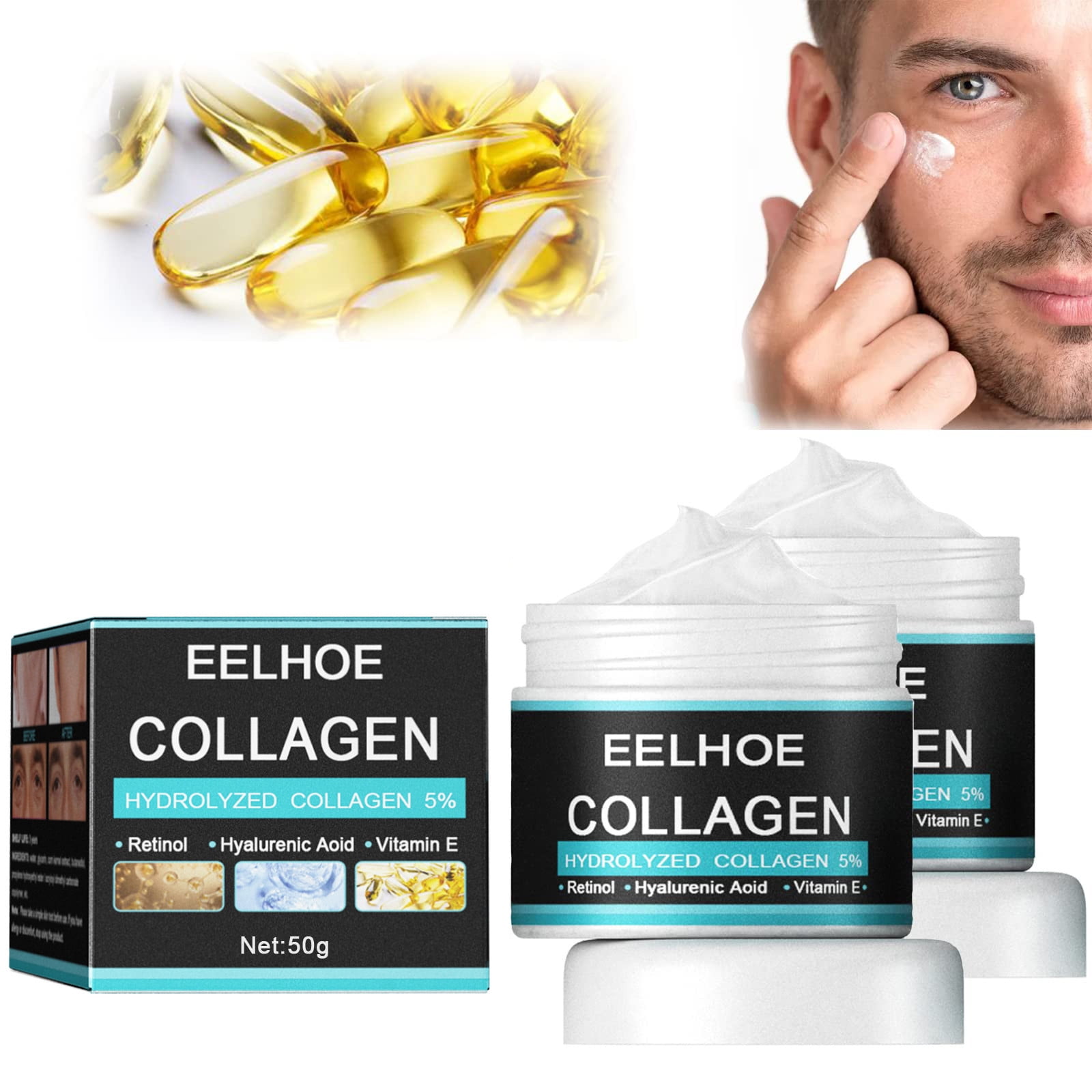 DUMUIELD Deals Men's Face Cream Anti Aging Face Moisturizer Cream Mens ...