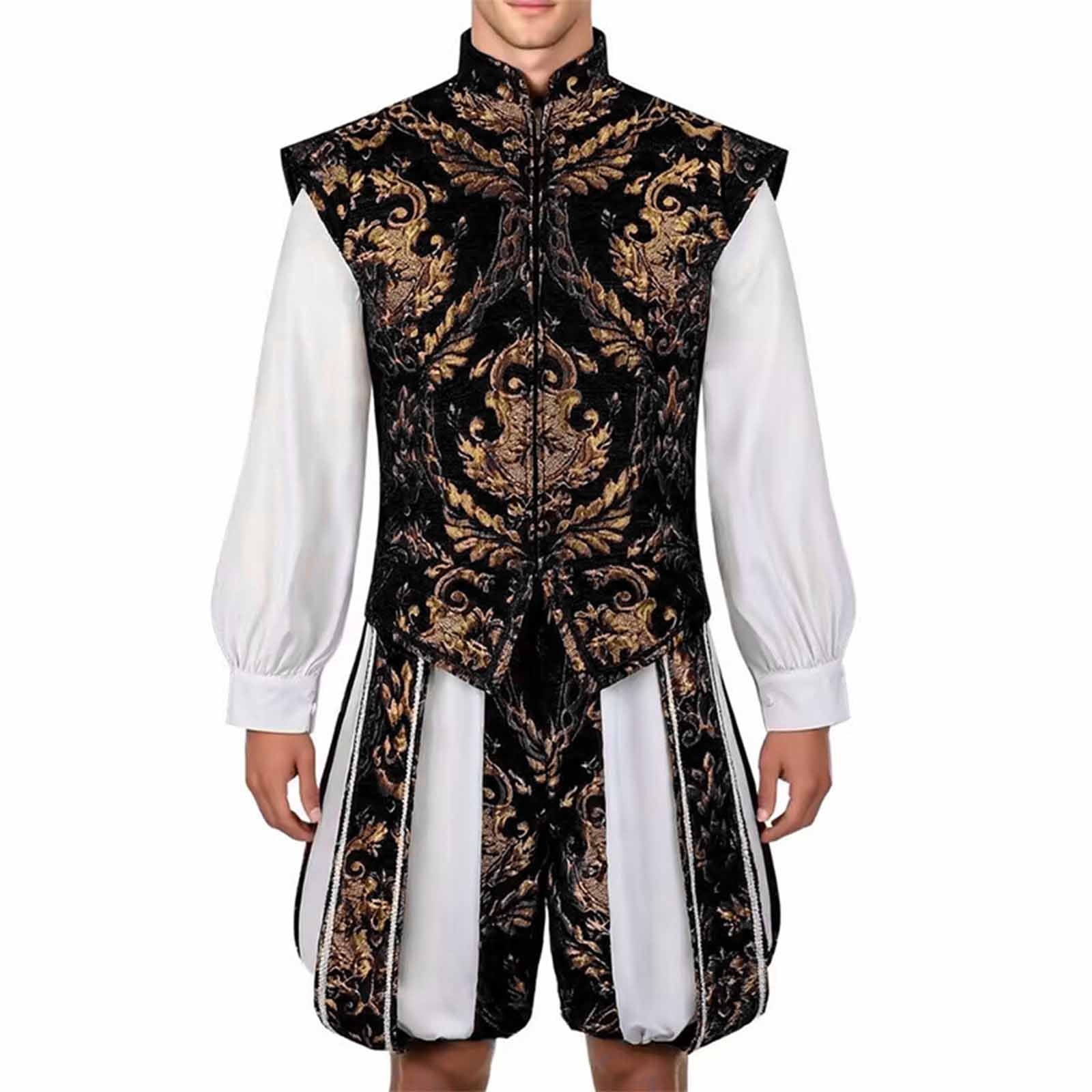 DUMUIELD Renaissance Tudor Costume,Men's Elizabethan Era Prince Tudor ...