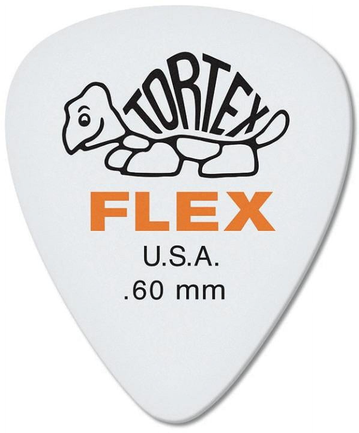 DUN-428P.60 Dunlop Tortex Flex Standard .60mm Orange Guitar Pick - 12 ...