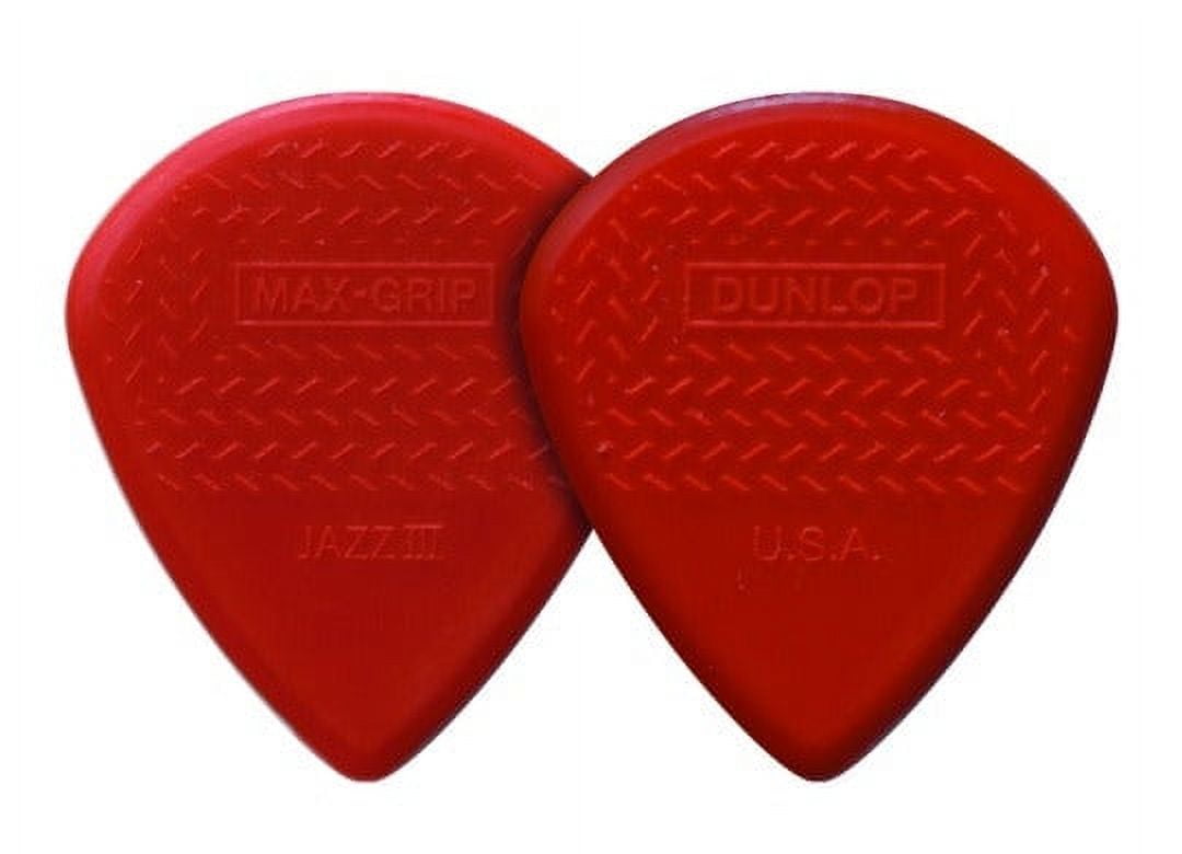 DUN-471P3N MaxGrip Red Jazz III Pick - 6 Pack - Walmart.com