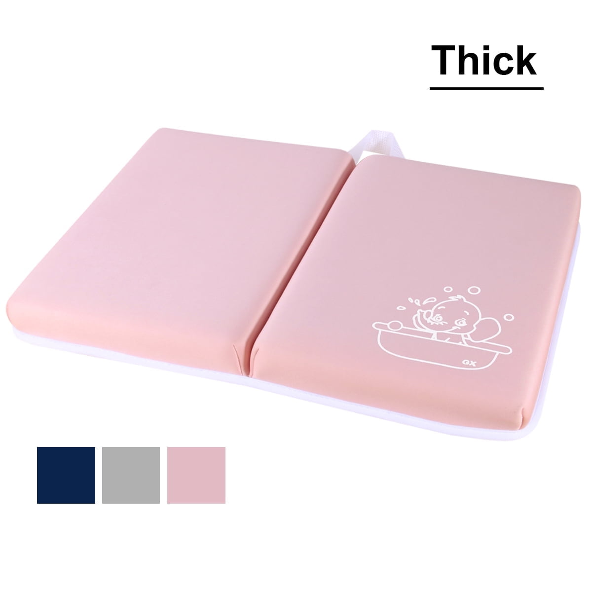 DUNCHATY 1.5in Extra Thick Bath Knee Pad - Non-Slip Foldable Bathtub ...