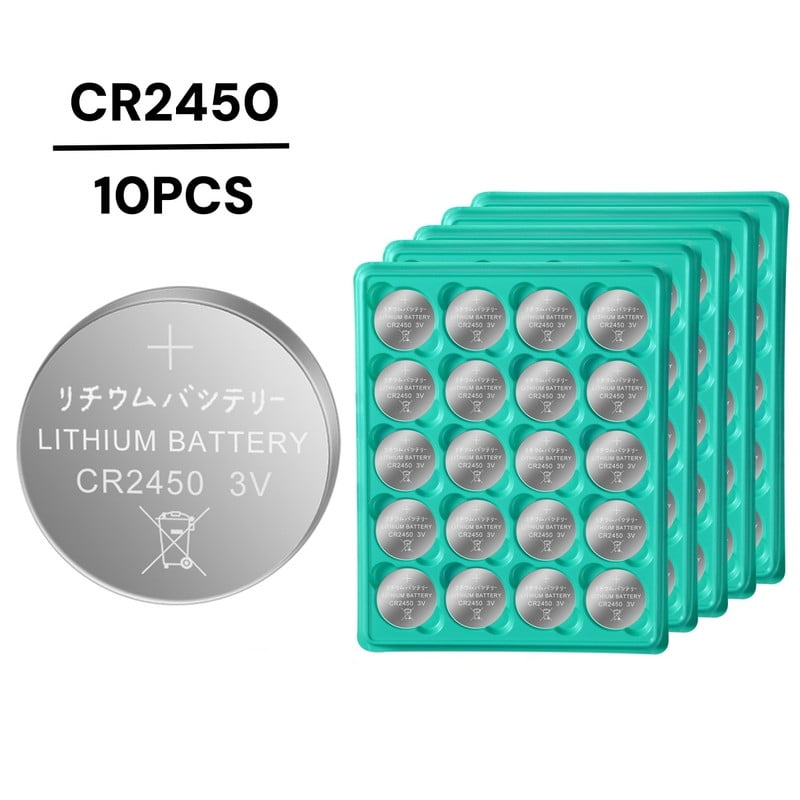 DUNCHATY 100 Pack Professional CR2450 700mAh Lithium Battery Bulk, 3V ...