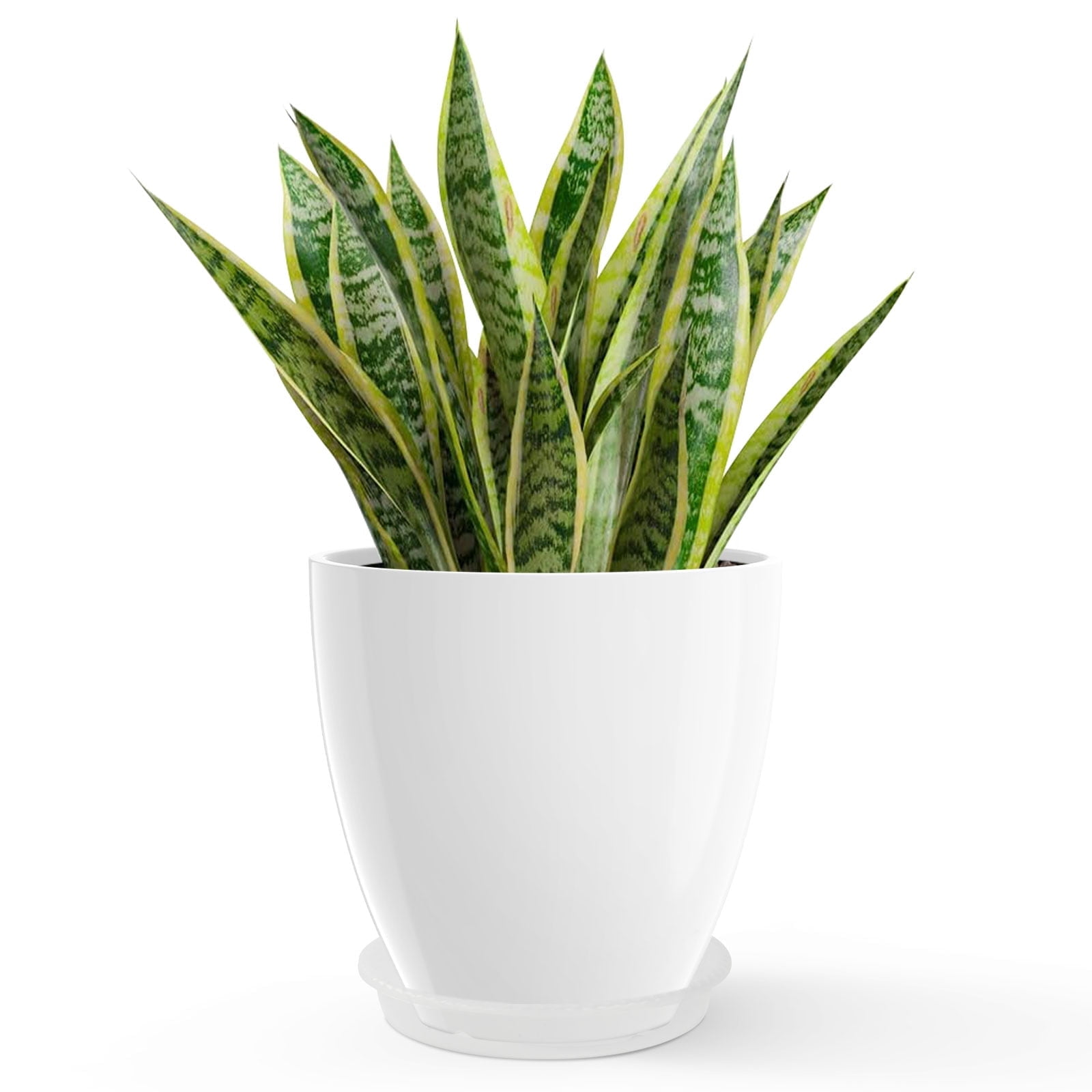 DUNCHATY 12 Inch Round Planter, Indoor Outdoor Large Plant Pot with ...