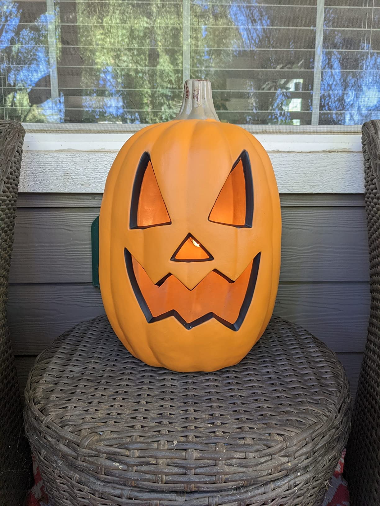 DUNCHATY 16" Pre-lit Halloween Pumpkin Lights - Jack O' Lantern for ...