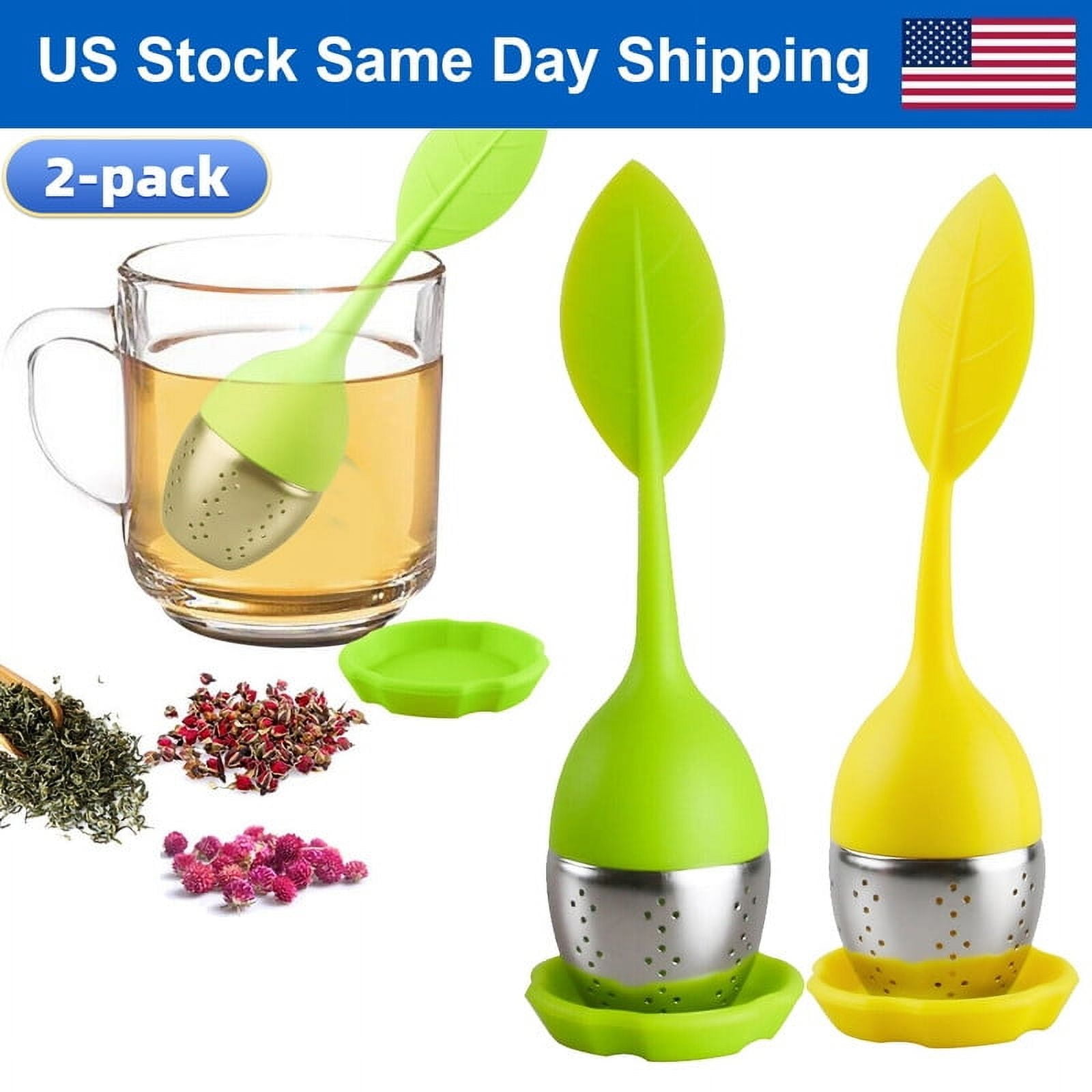 DUNCHATY 2 Pack Silicone Tea Infuser - Silicone Infusers with Removable ...