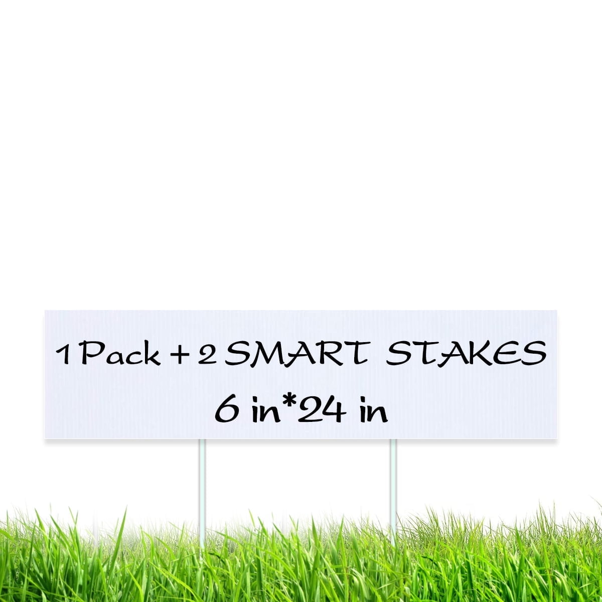 DUNCHATY 5 Pack Blank Yard Signs with Stakes, 6x24 Inch Customizable ...