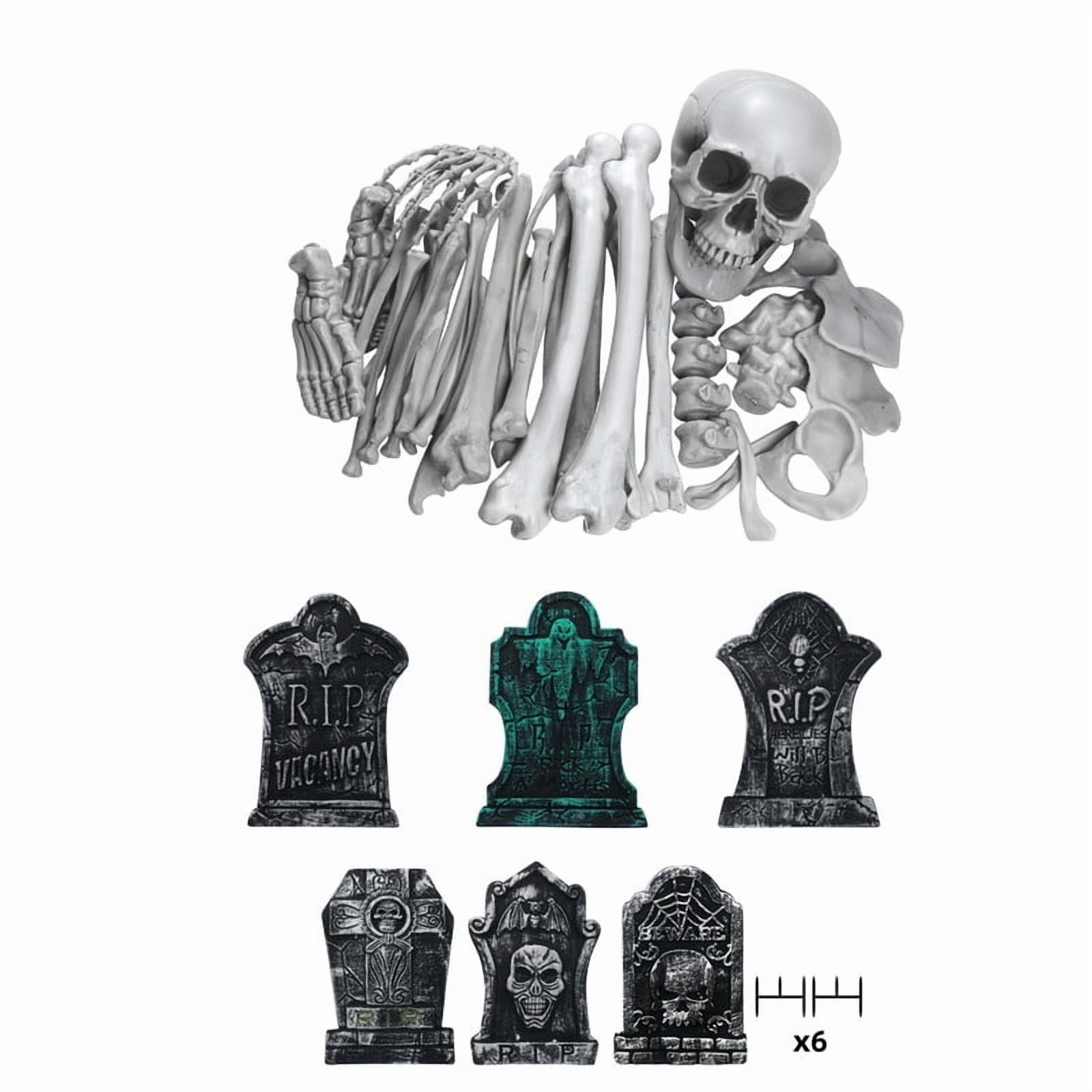 DUNCHATY 6-Pack Heavyweight EVA Foam Tombstones + 35-Pack Realistic ...