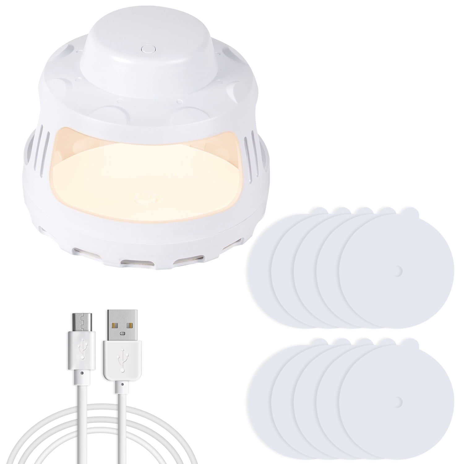 DUNCHATY Flea Traps with 10 Sticky Disc, Flea Killer Indoor Bed Bug ...