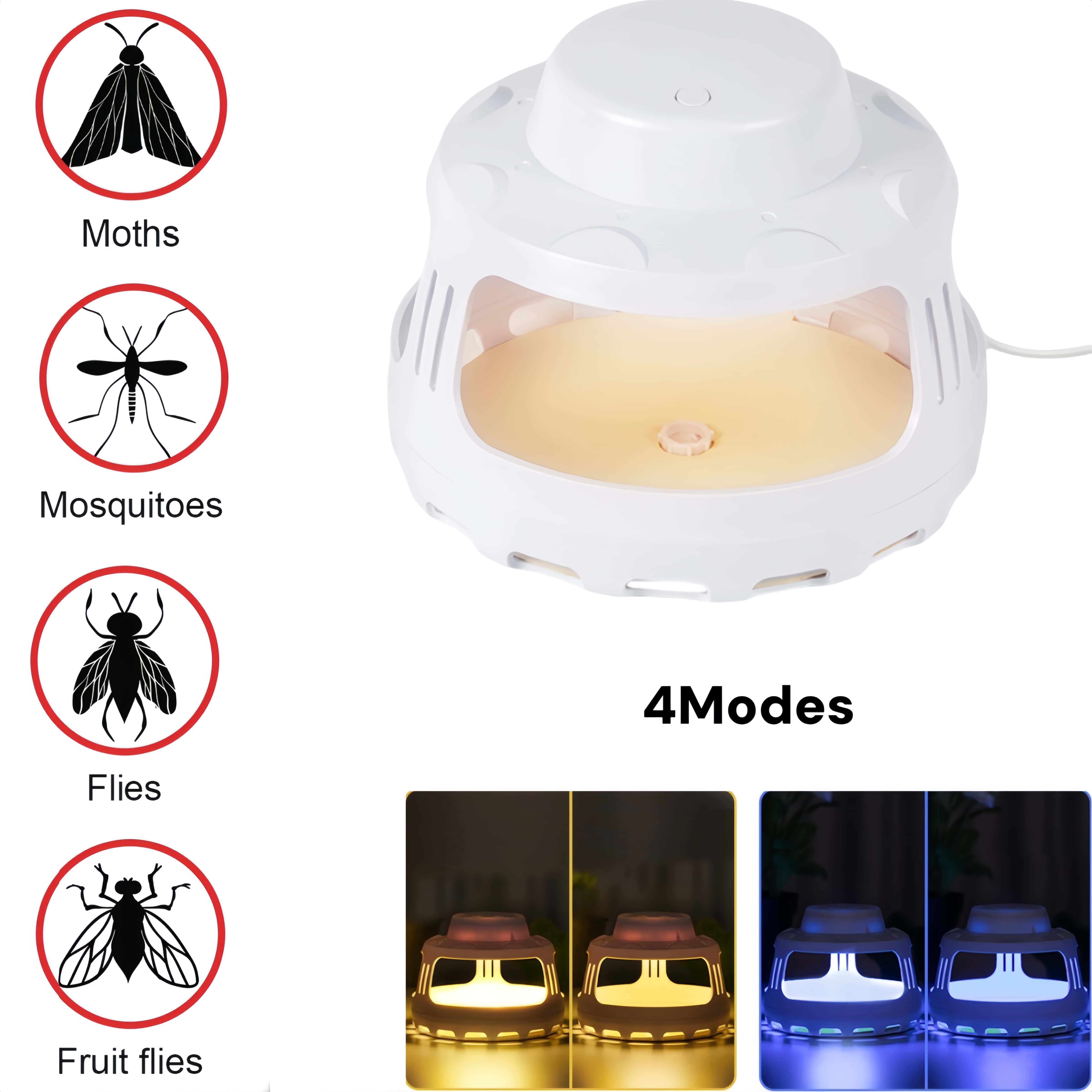 DUNCHATY Flea Traps with 10 Sticky Disc, Flea Killer Indoor Bed Bug ...