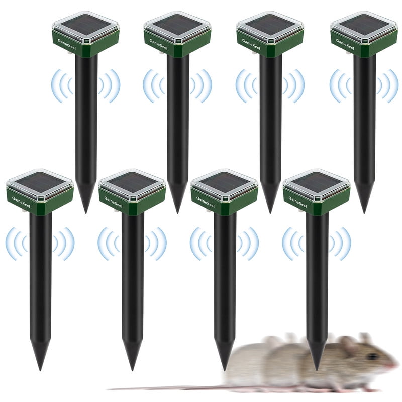 DUNCHATY Mole Repellent Solar Powered 8 Pcs, Snake Vole Repellent ...