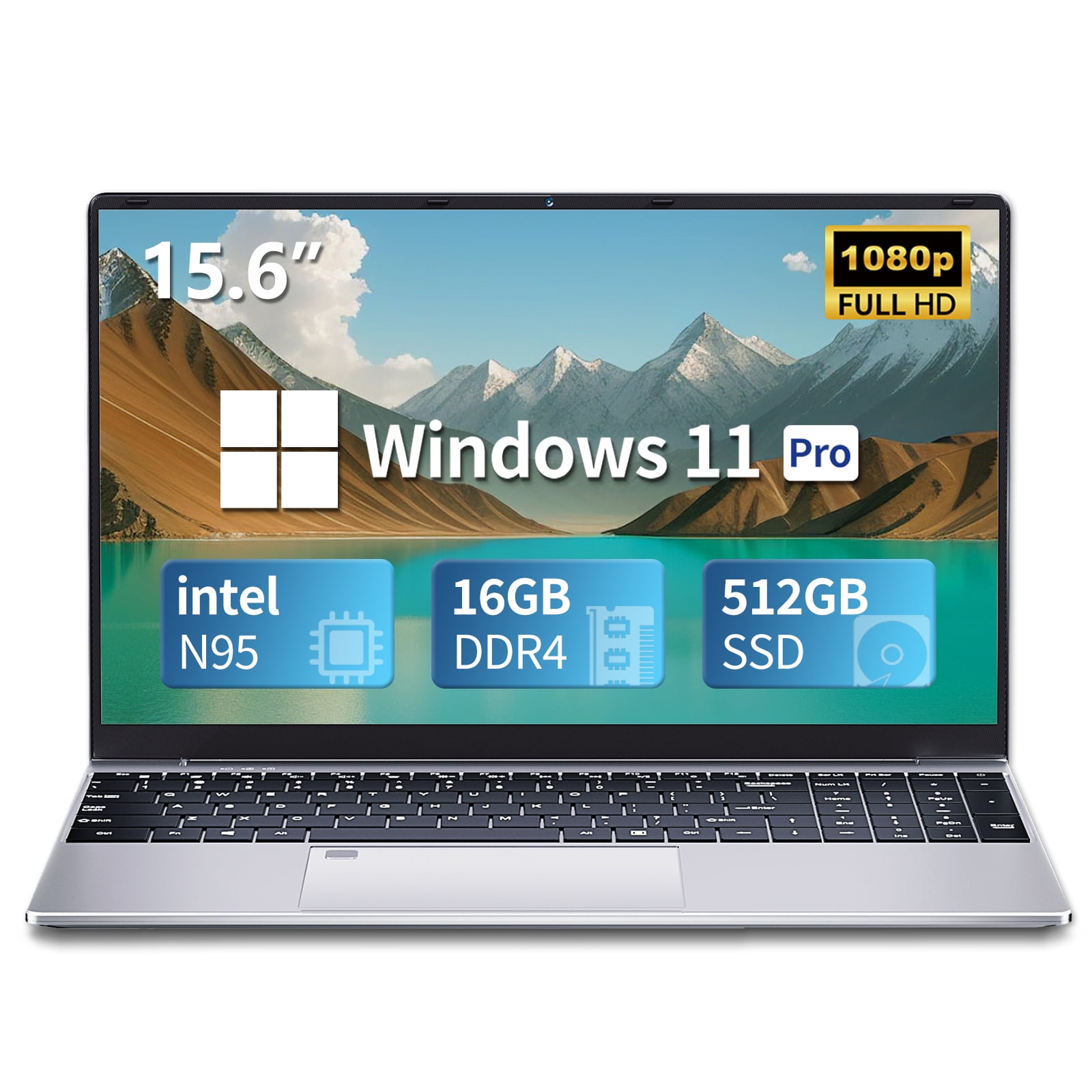 DUNHOO Laptop,15.6 Windows 11 Laptops, Intel Alder Lake N95,16GB DDR4 ...