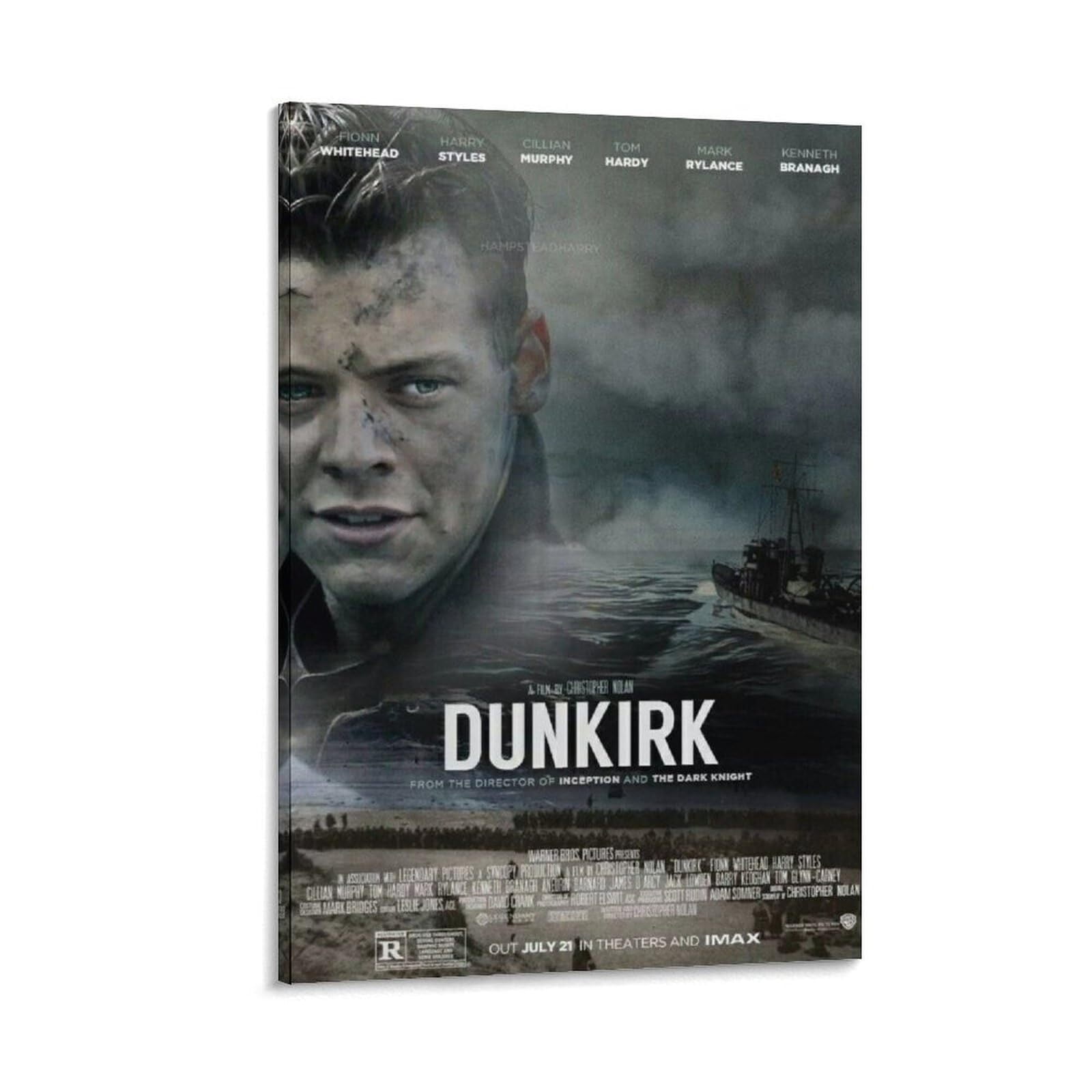 DUNKIRK Authentic Original Movie Poster Picture Print Canvas Poster ...