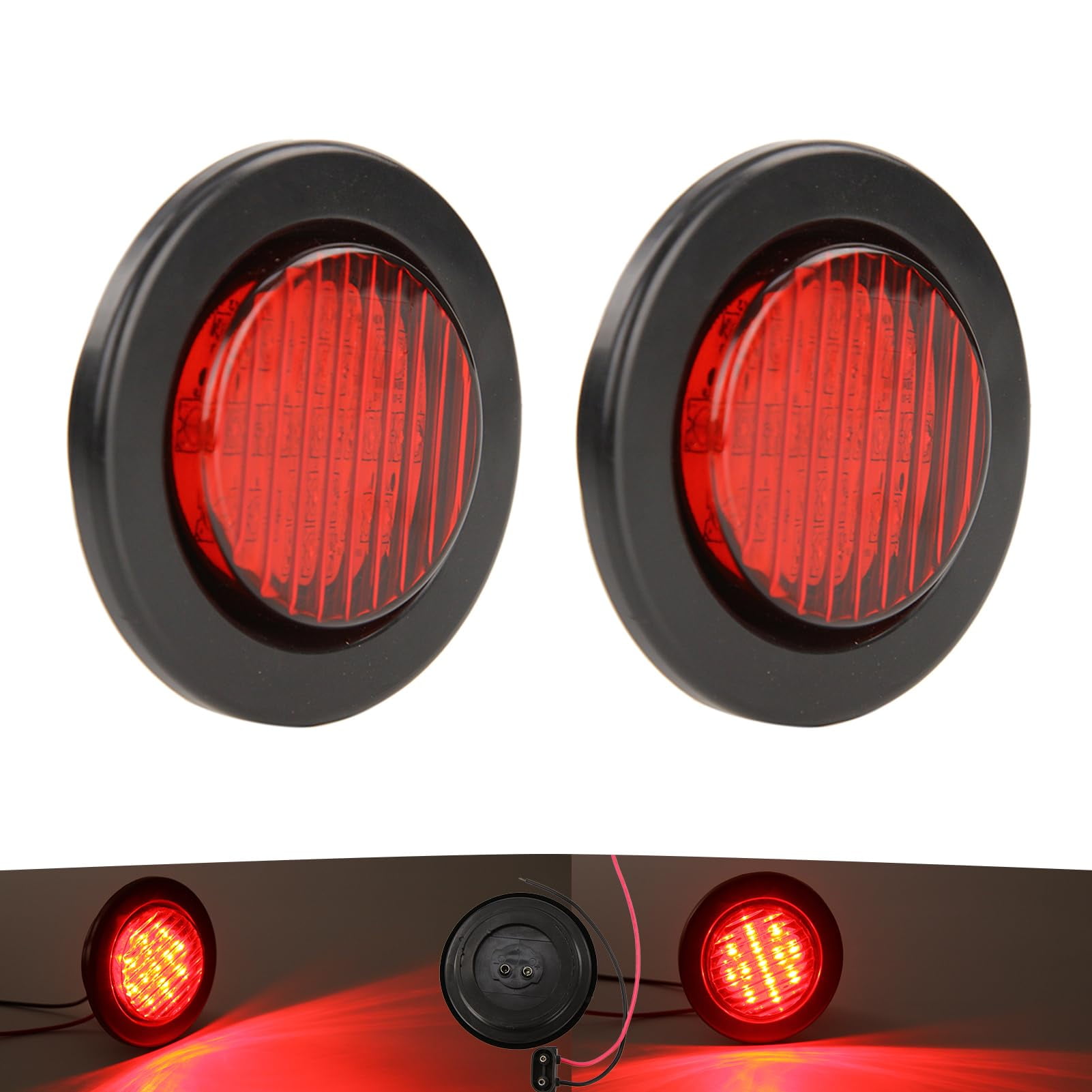 DUNTUO Heavy-Duty RV Trailer RRF12 LED Tailgate Light Bar, Red Tail ...