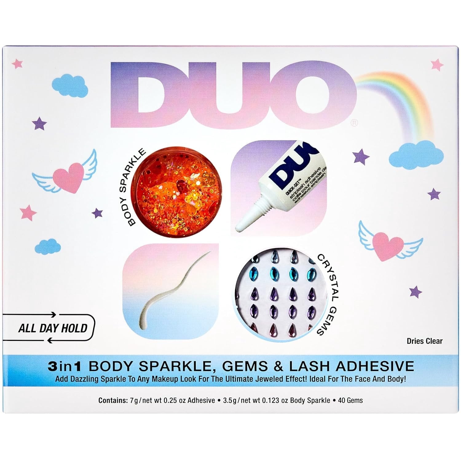 DUO 3 in 1 Believe & Dream Holiday 3-pair Gift Set, Includes DUO Clear ...