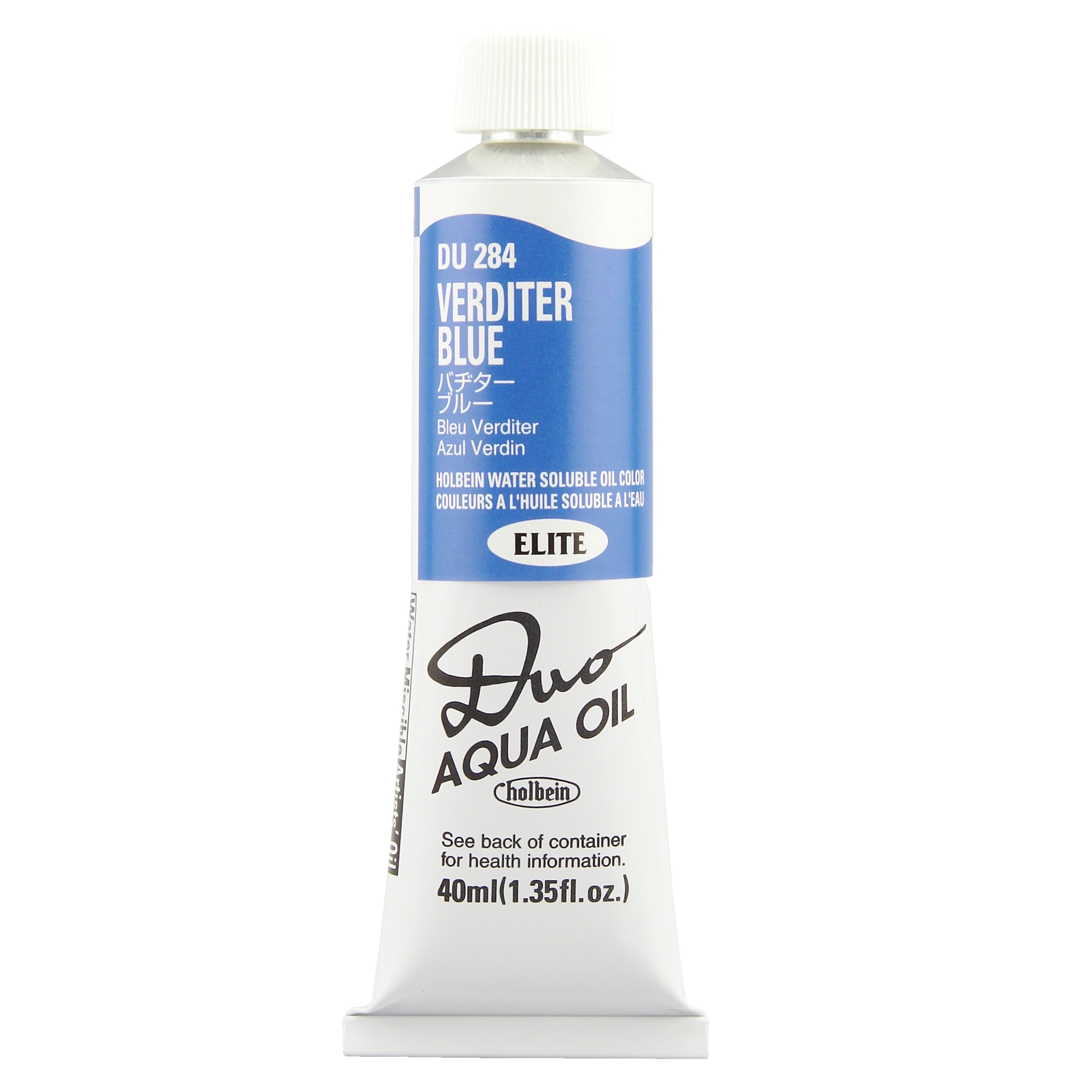 DUO Aqua Oil Color 40ml, Verditer Blue - Walmart.com