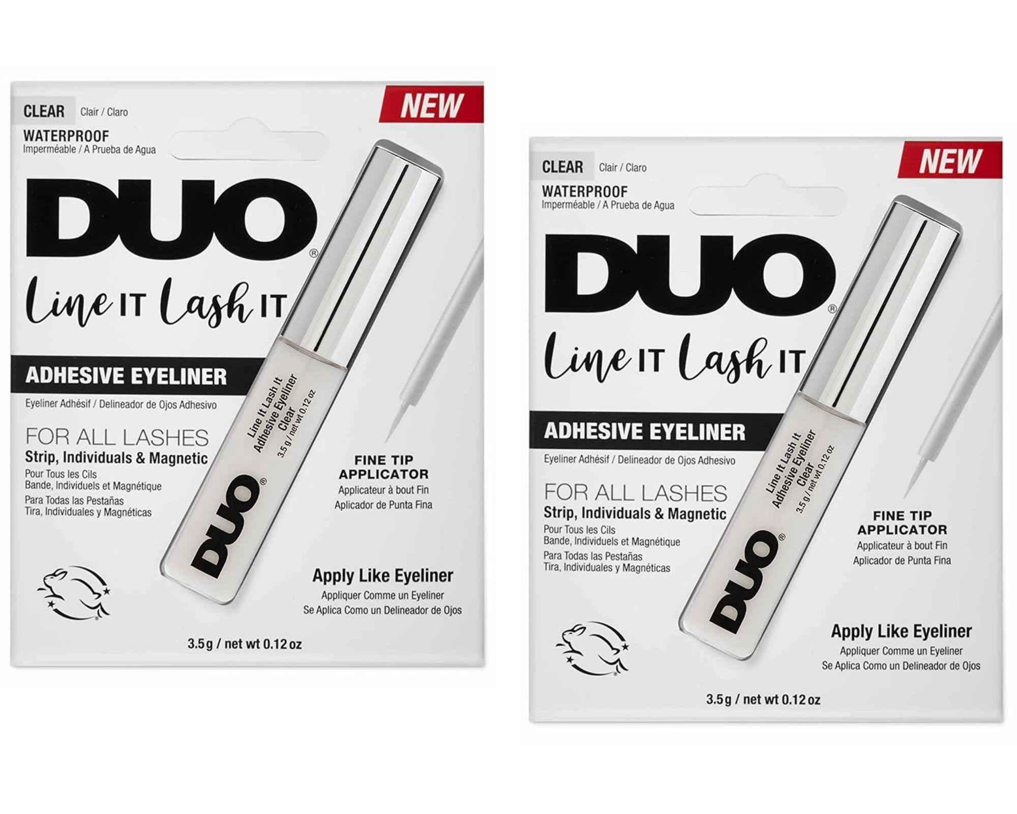 DUO Line it Lash it, 2in1 Eyeliner & Lash Adhesive in Cler 3.5 g ( Pack ...