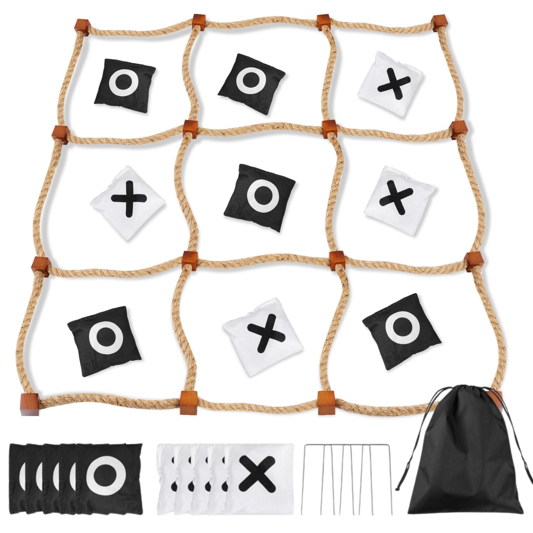 DUOLIYBC 4ft x EC36 4ft Giant Tic Tac Toe Game Outdoor, Large Tic Tac ...