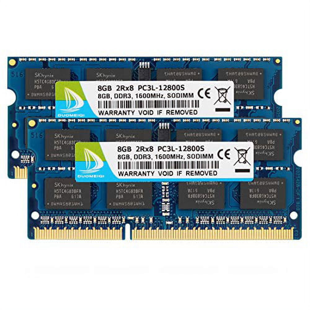 DUOMEIQI 16GB Kit (2 x 8GB) DDR3L / DDR3 1600MHz SODIMM RAM PC3L / PC3-12800 2Rx8 1.35V /1.5V ...
