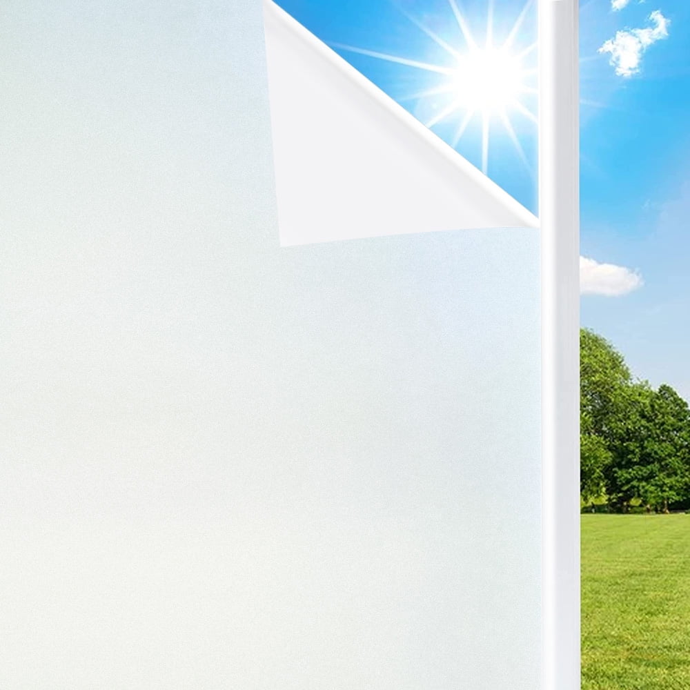 DUONER Removable Static Cling Window Privacy Film - Frosted, UV ...