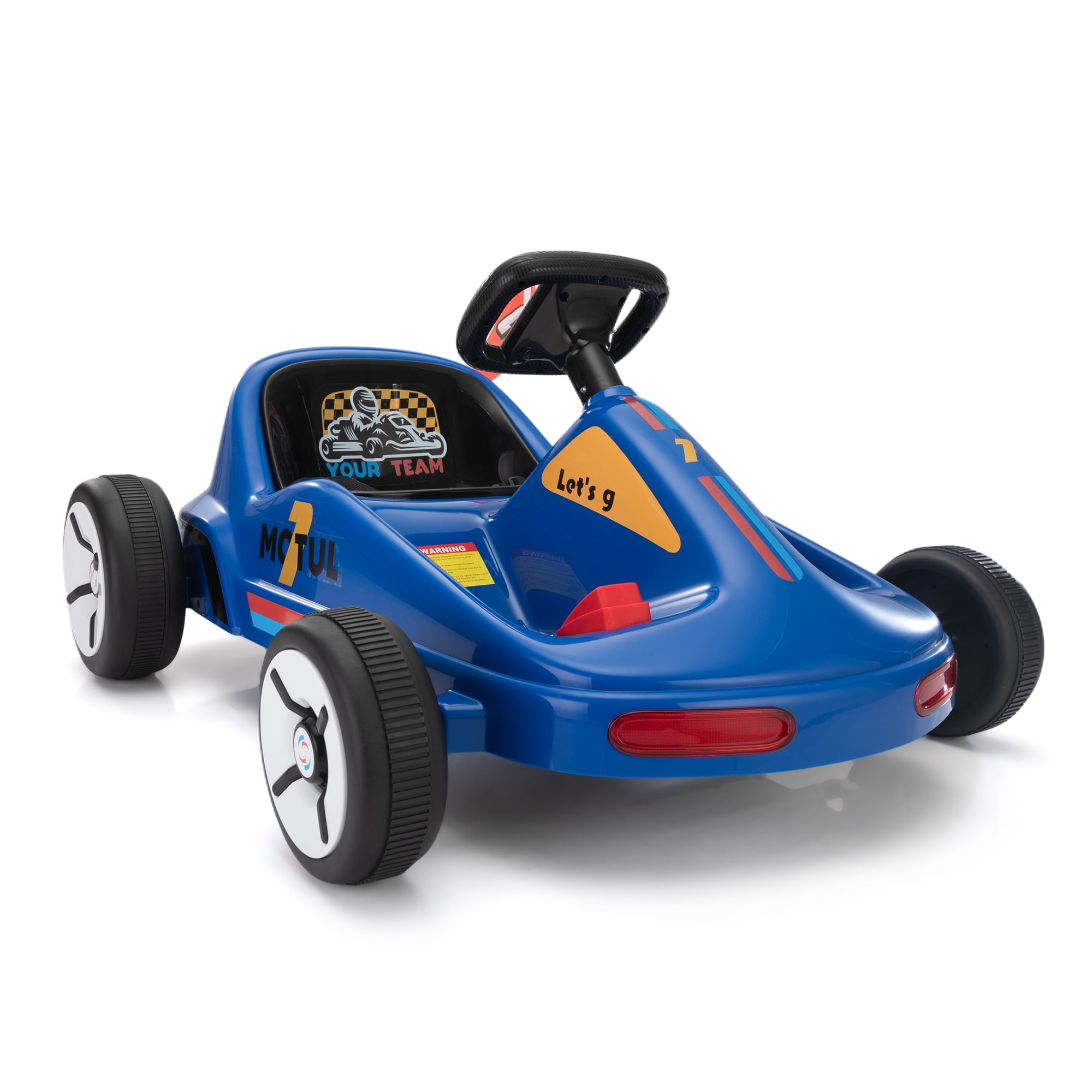 DUOSONG 12V Kids Ride On Go Kart, Electric 4-Wheeler Car With Remote ...
