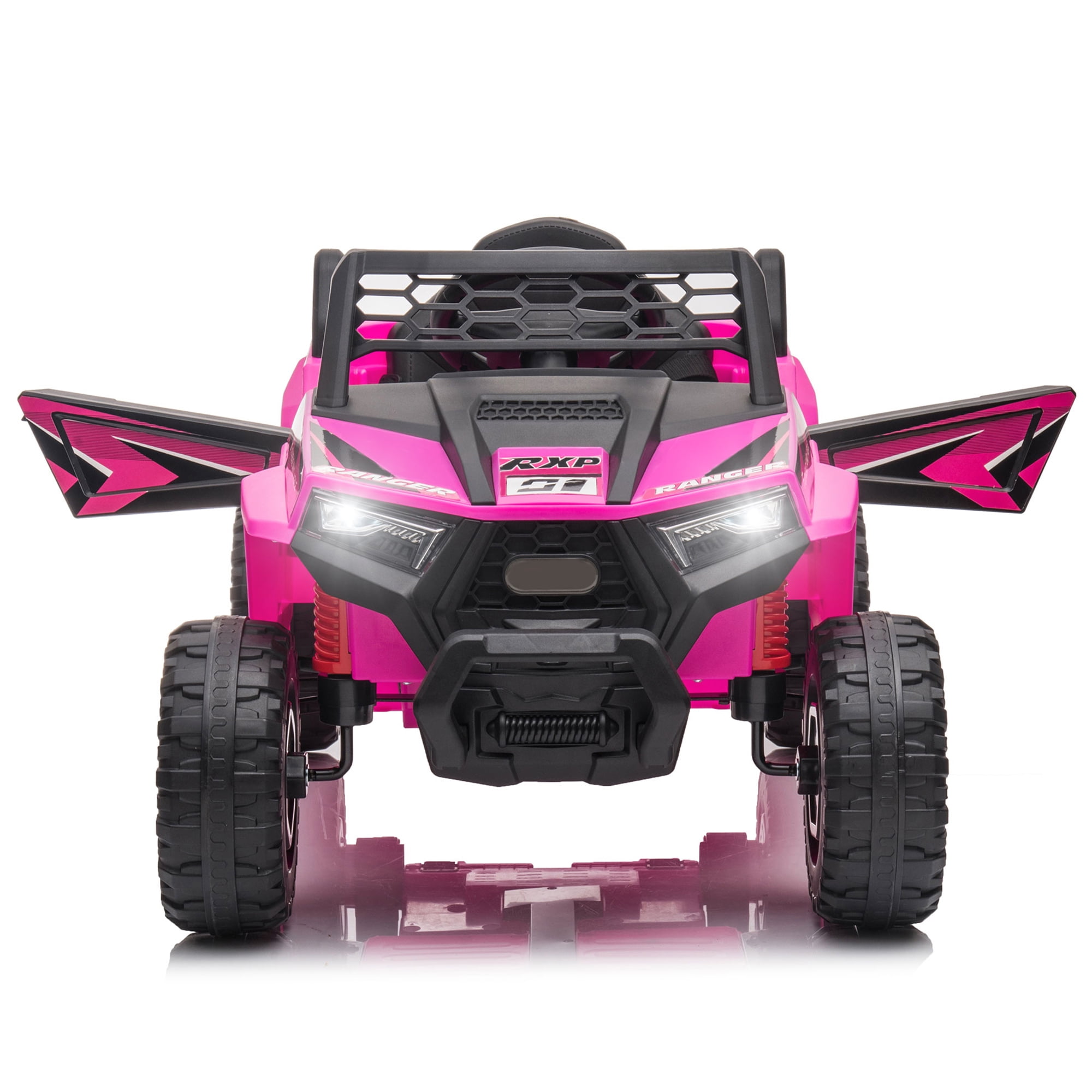 DUOSONG 12V Kids Ride On Mini Utv, Electric Car With Front Led Lights ...