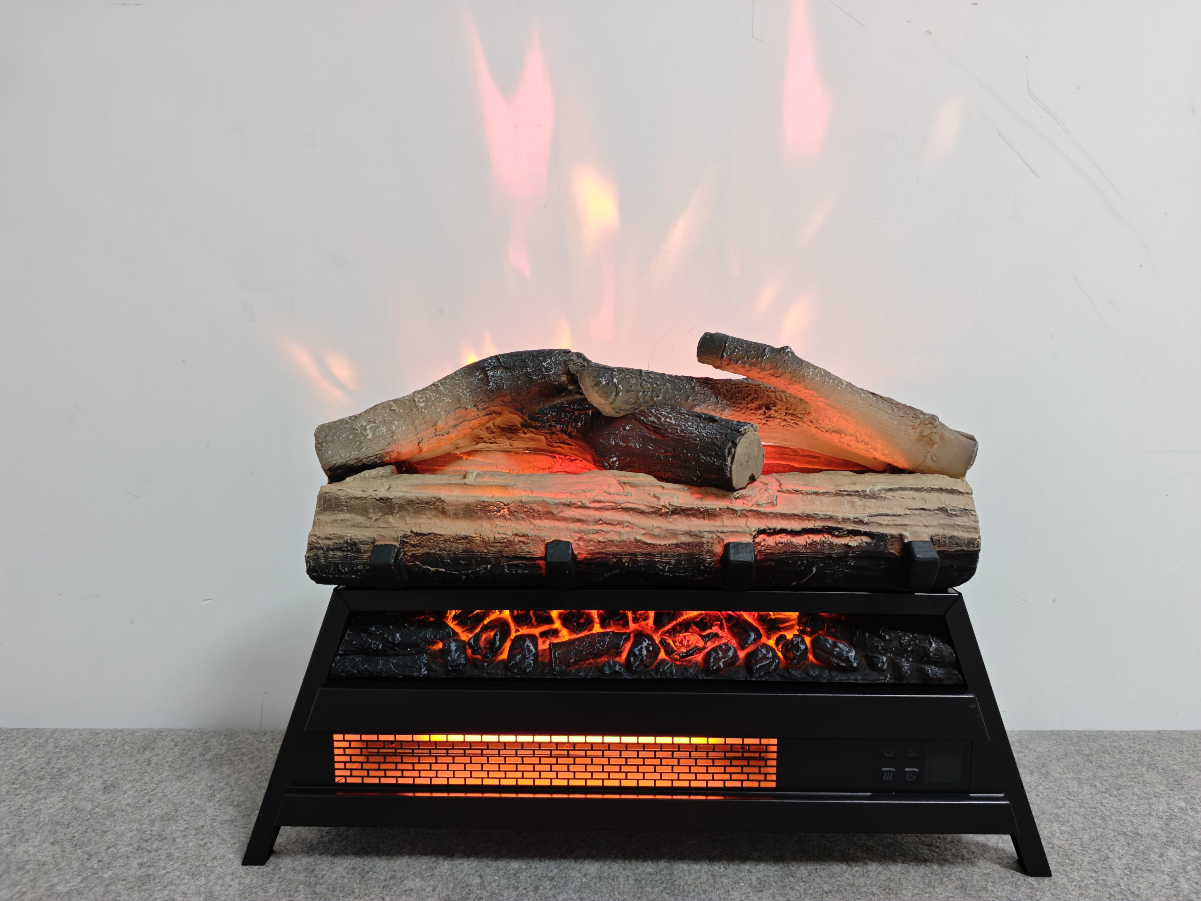 DUOSONG 23 Inch Electric Fireplace 3D Log Set Insert, Infrared ...