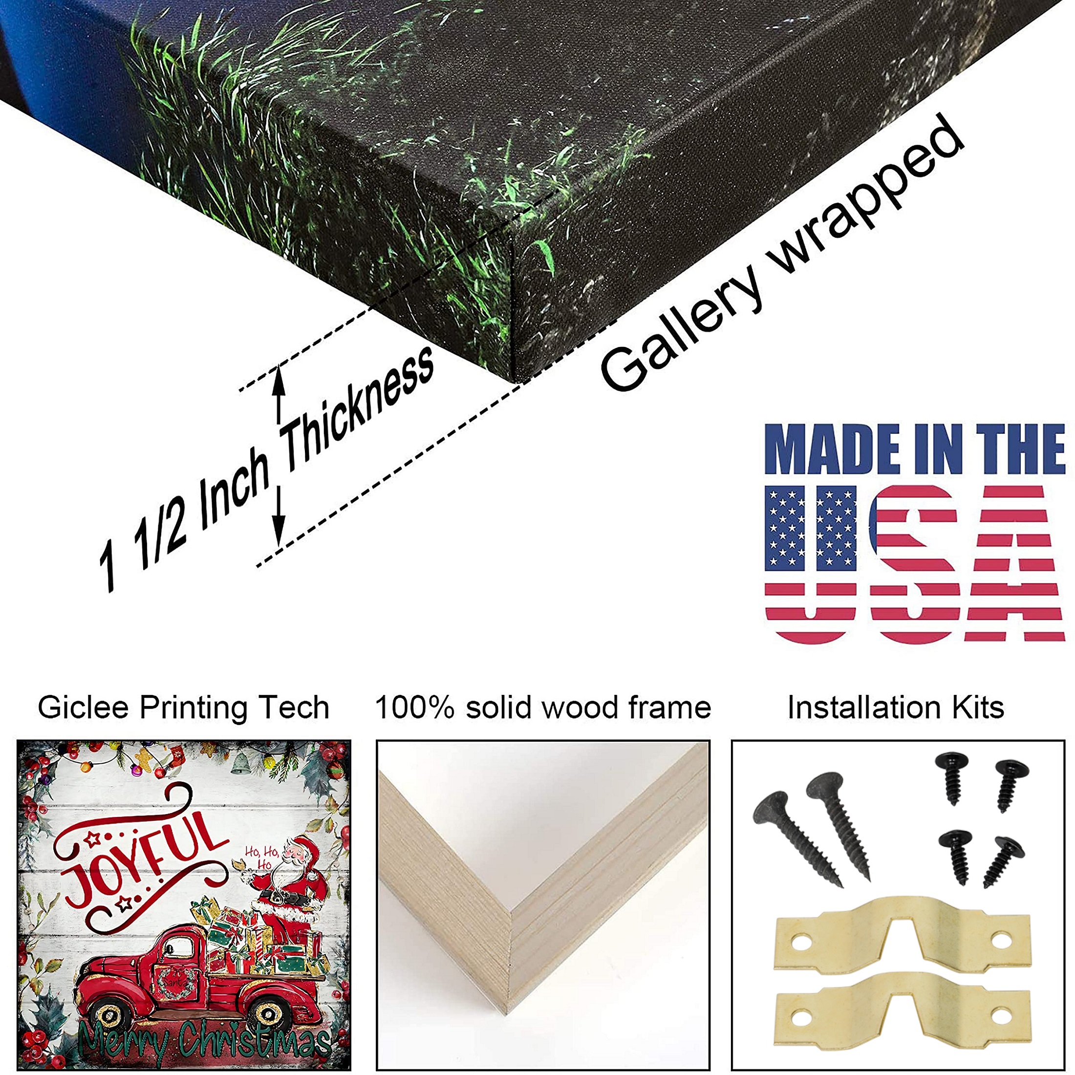 DUOSONG 3 Panel Canvas Wall Art Prints Halloween Painting Print Gallery ...