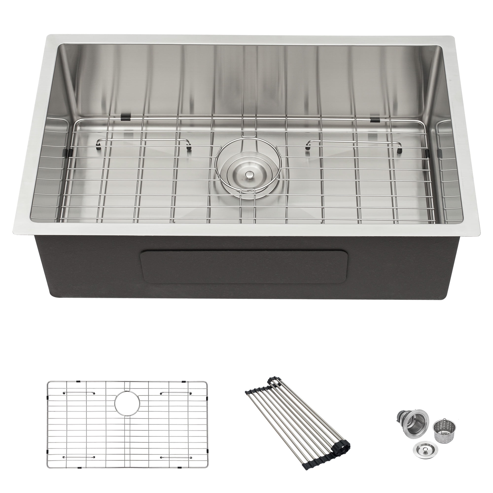 Stainless Steel Kitchen Sink 32 Inch Undermount Sink - 32"x19"x10 ...
