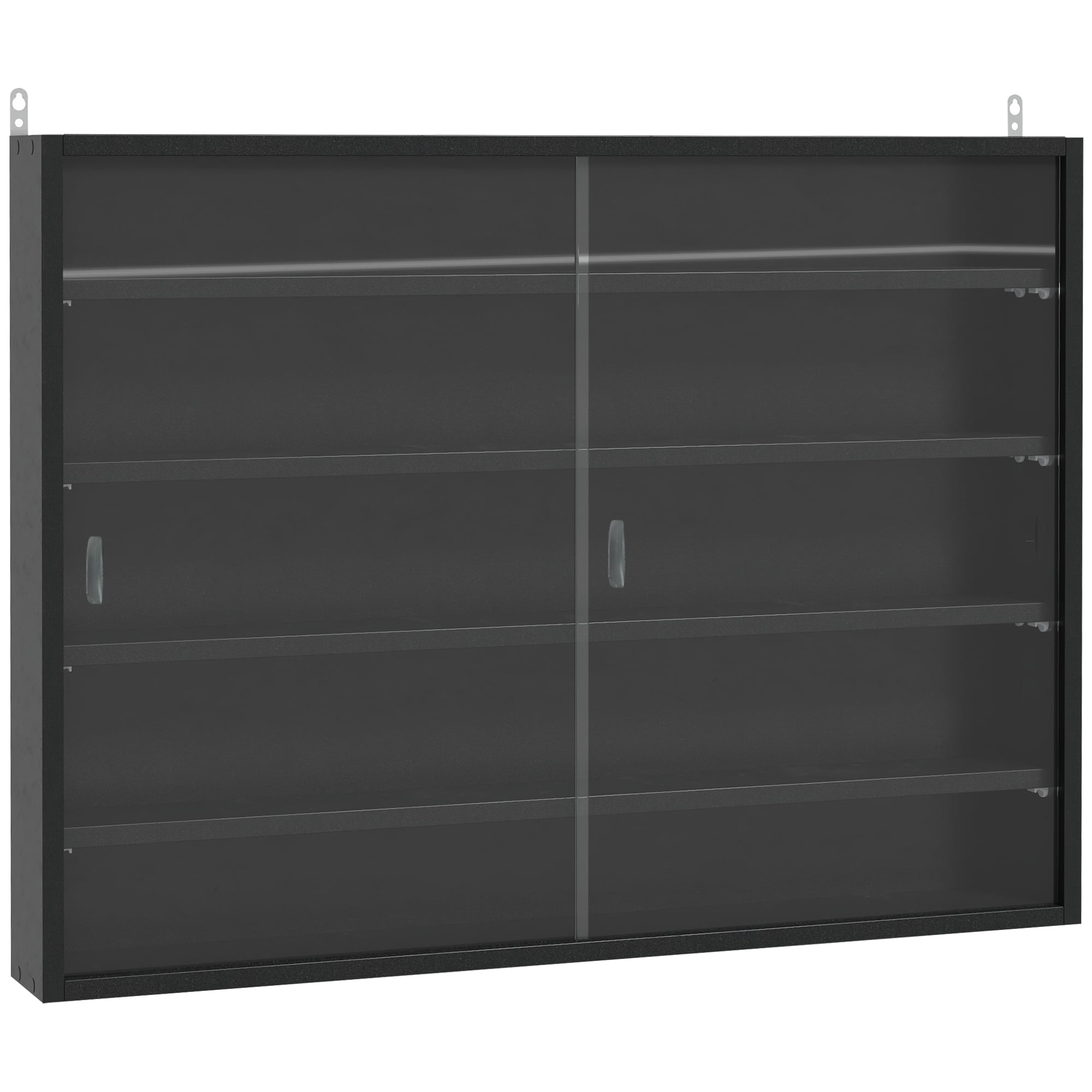DUOSONG 5-Tier Display Cabinet, Glass Display Case With 2 Doors And ...